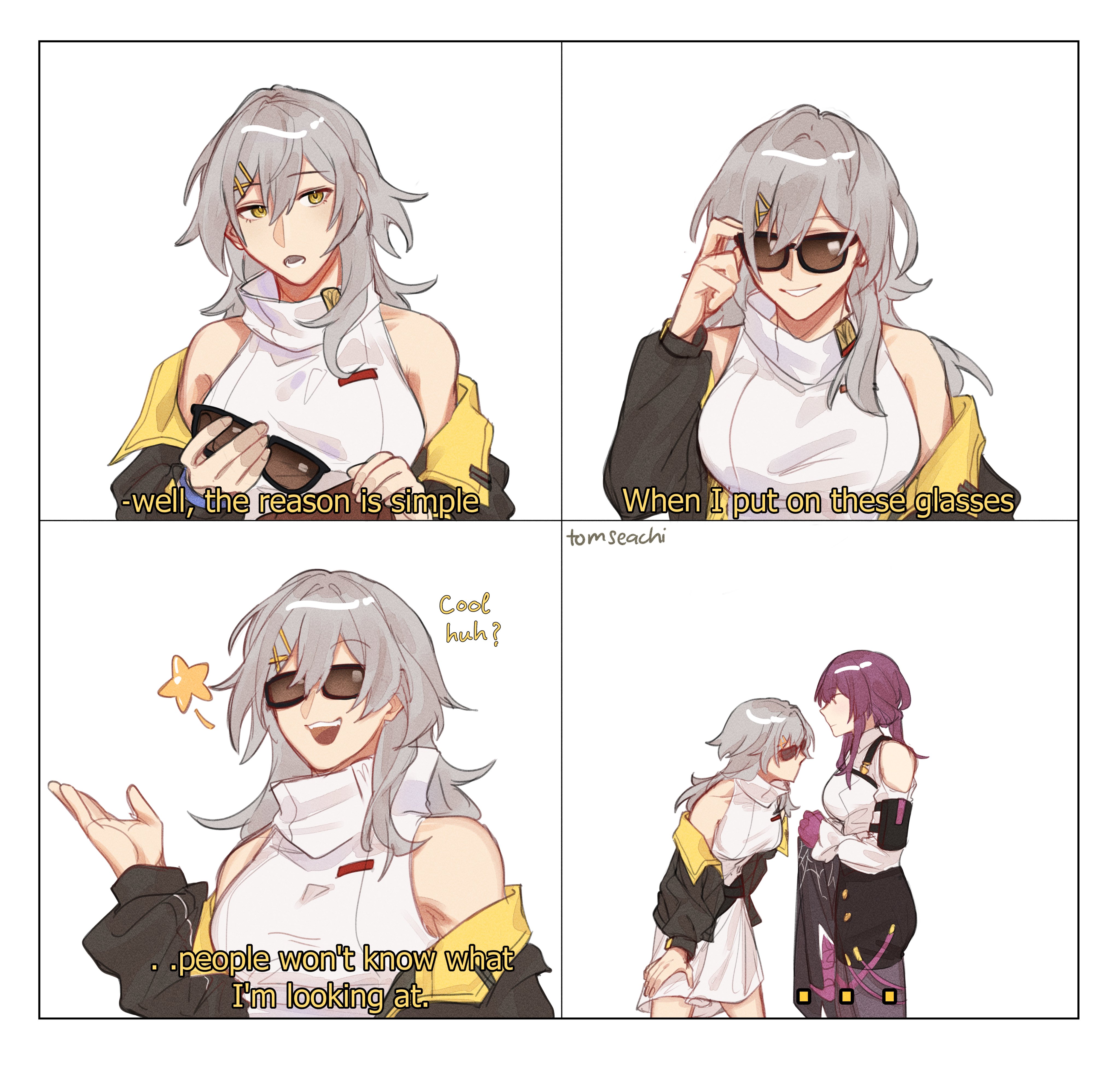 Kafka Trailblazer Stelle And Stelle Honkai And 1 More Drawn By