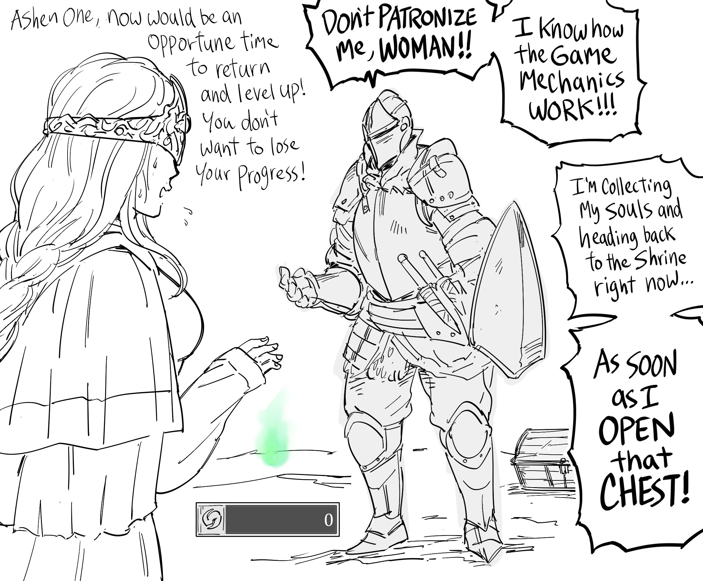 Fire Keeper And Ashen One Dark Souls And 1 More Drawn By Bb