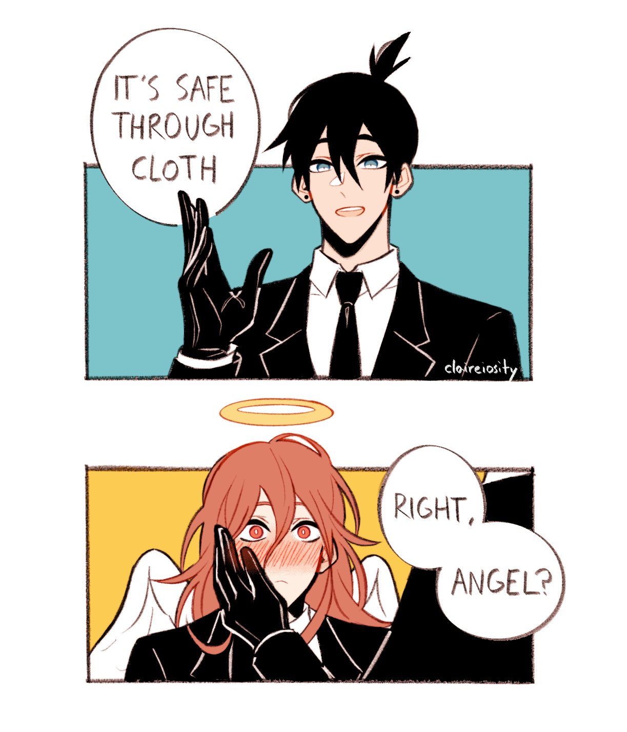 Hayakawa Aki And Angel Devil Chainsaw Man Drawn By Claireiosity