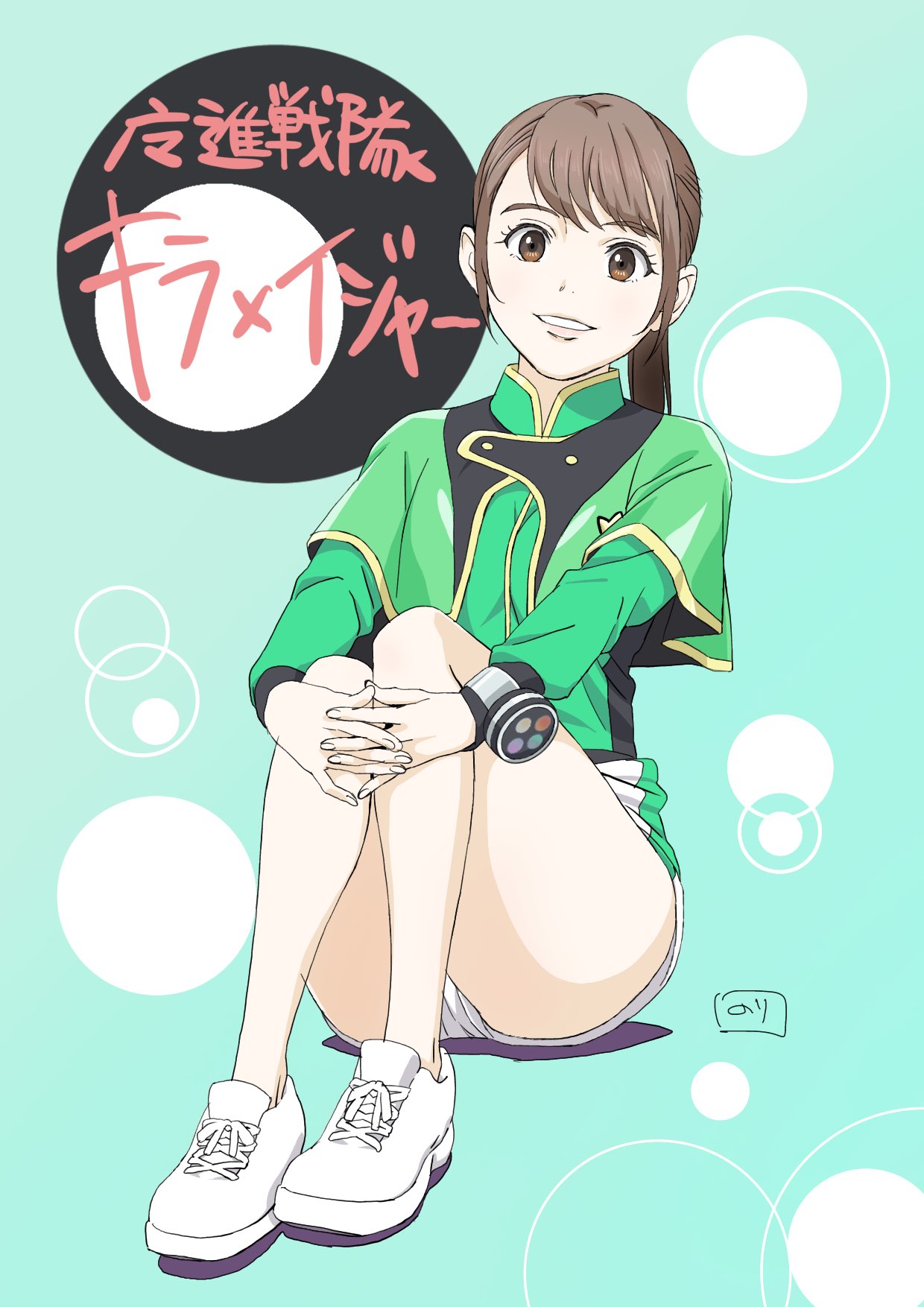 Hayami Sena And Kiramei Green Super Sentai And 1 More Drawn By Nori