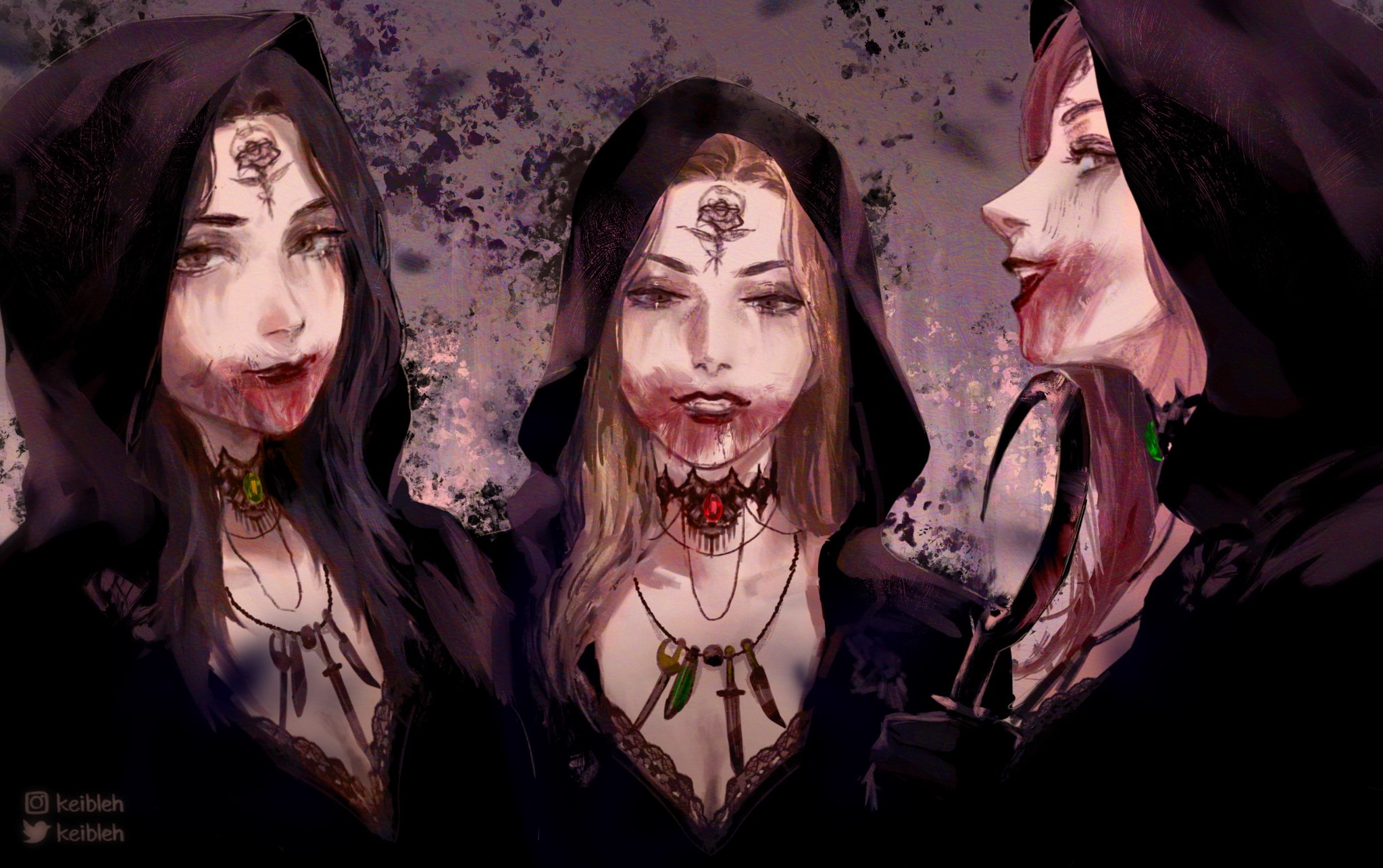 Daniela Dimitrescu Bela Dimitrescu And Cassandra Dimitrescu Resident Evil And 1 More Drawn