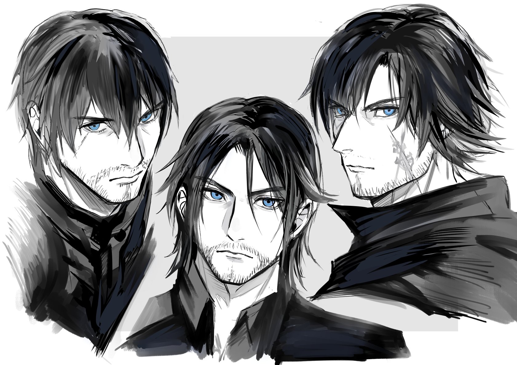Noctis Lucis Caelum Clive Rosfield And Ardbert Hylfyst Final Fantasy And 3 More Drawn By Jjn