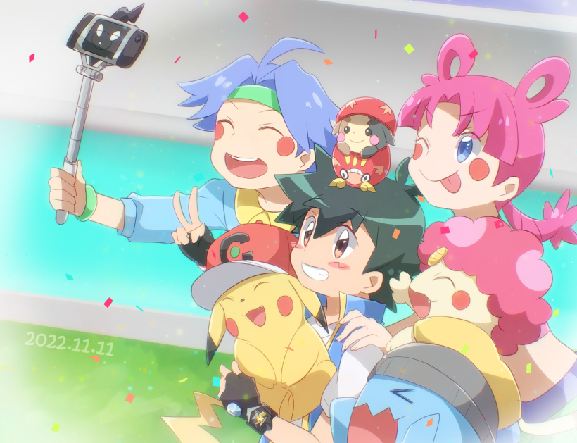 Pikachu Ash Ketchum Rotom Morpeko Jessie And 4 More Pokemon And 2 More Drawn By Miu