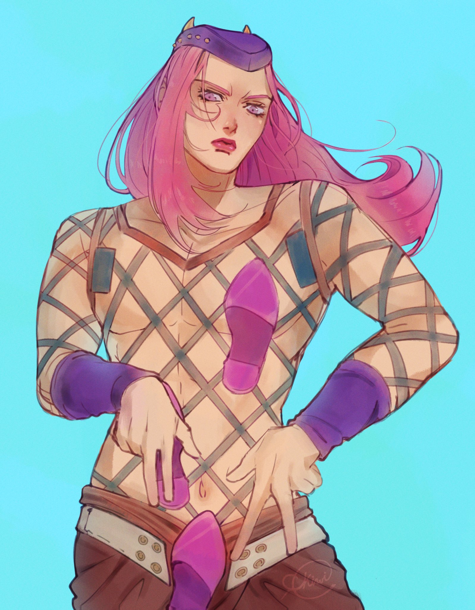 Narciso Anasui Jojo No Kimyou Na Bouken And 1 More Drawn By Kiwi