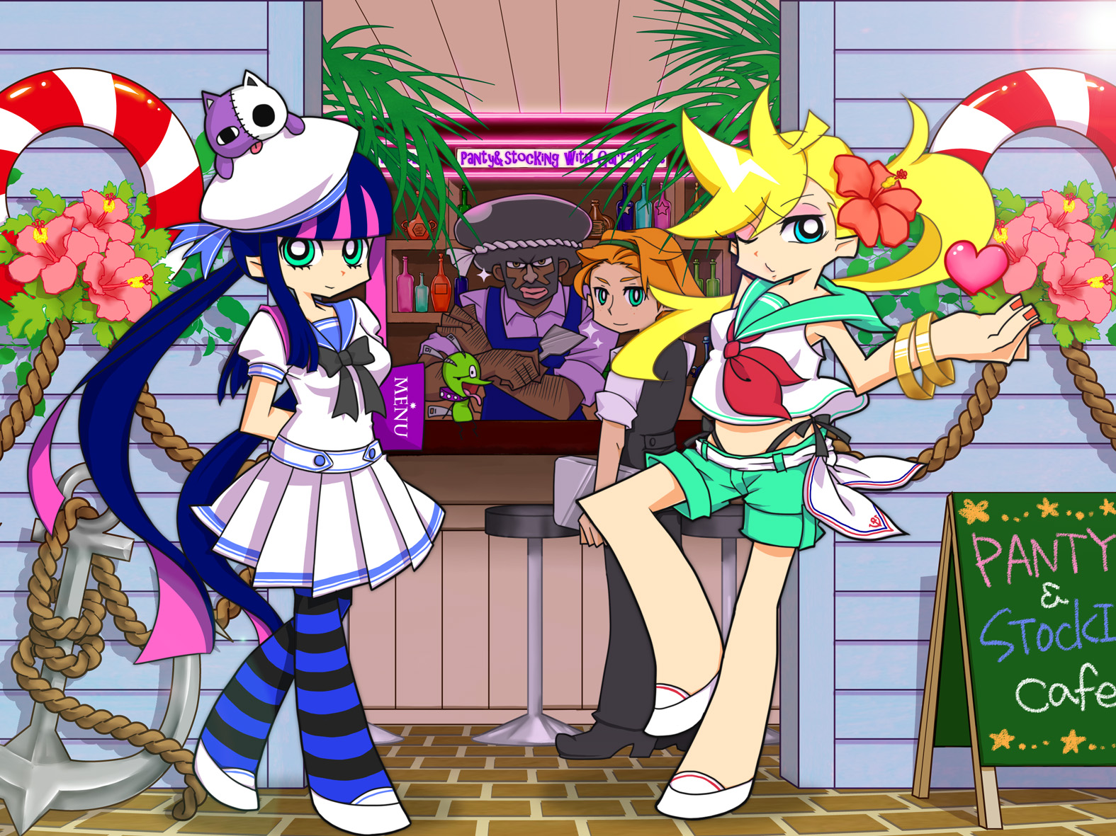 Stocking Panty Honekoneko Brief Chuck And 1 More Panty And Stocking