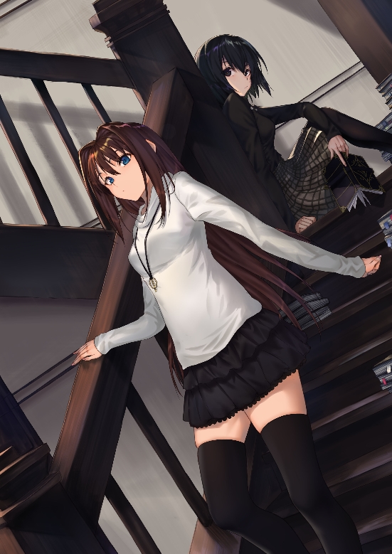Aozaki Aoko And Kuonji Alice Mahou Tsukai No Yoru Drawn By Hoshino