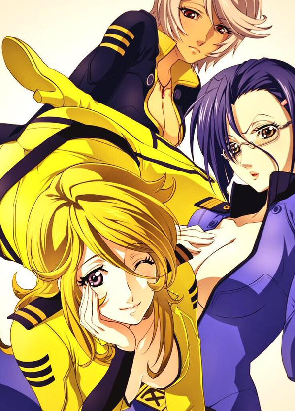 Mori Yuki Niimi Kaoru And Yamamoto Akira Uchuu Senkan Yamato And 1 More Drawn By Yokota