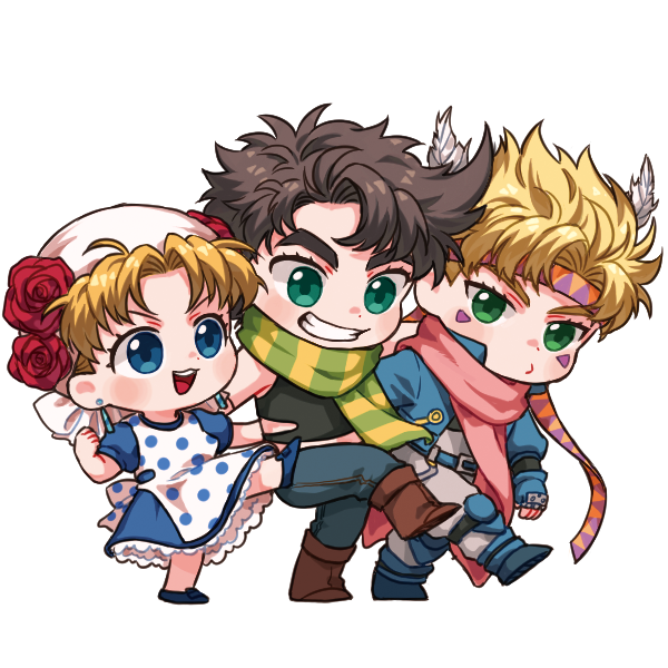 Joseph Joestar Joseph Joestar Caesar Anthonio Zeppeli And Suzi Q