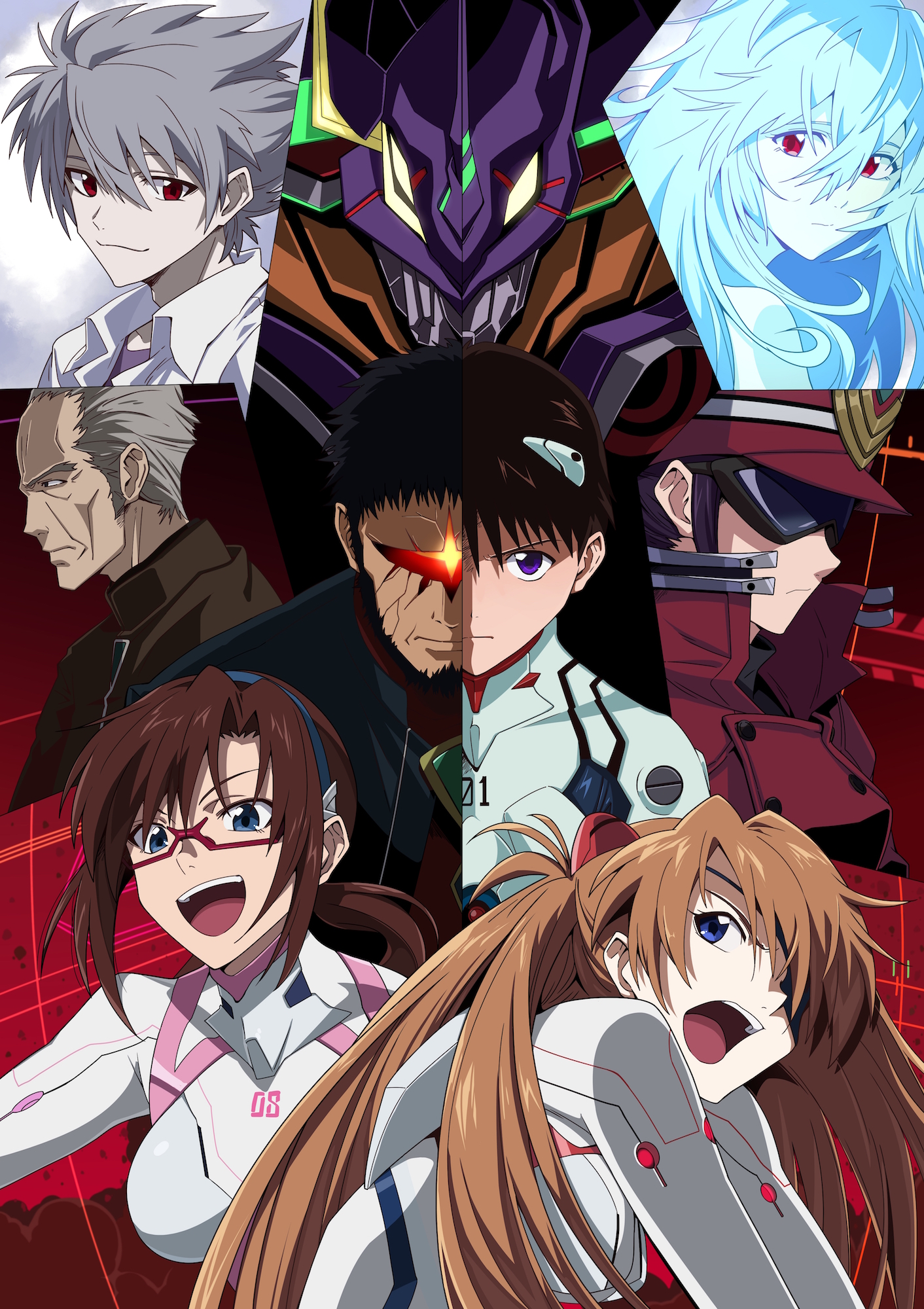 Souryuu Asuka Langley Ayanami Rei Ikari Shinji Nagisa Kaworu Makinami Mari Illustrious And