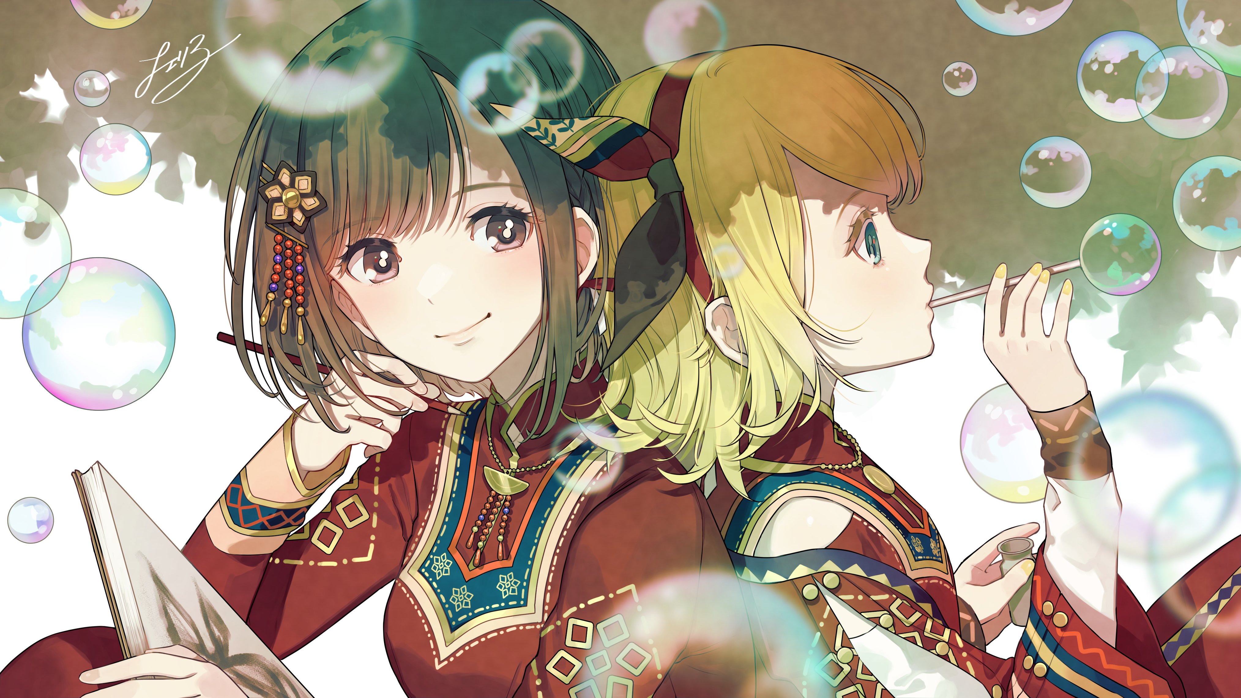 Kagamine Rin And Shinonome Ena Vocaloid And 1 More Drawn By Cherico