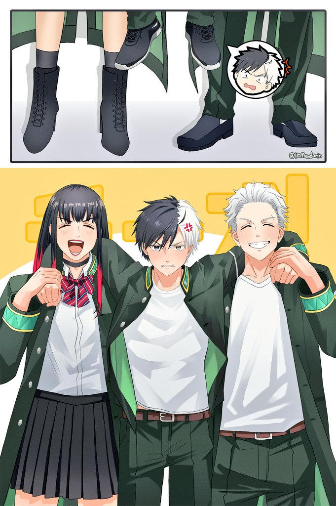 Sakura Haruka Umemiya Hajime And Tsubakino Tasuku Wind Breaker Drawn By Mandarincookie