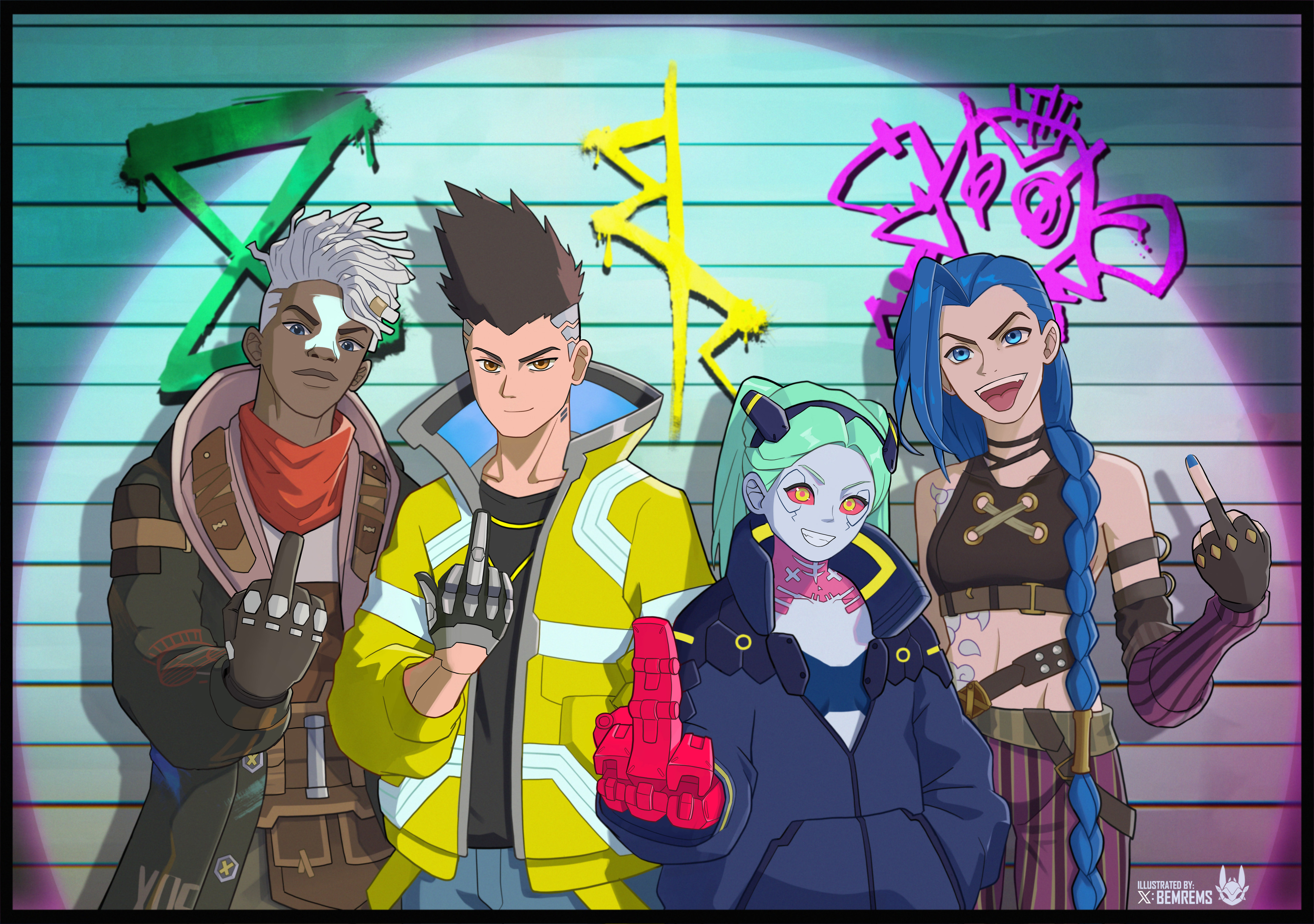 Jinx Rebecca Arcane Jinx David Martinez Ekko And 1 More League Of Legends And 4 More