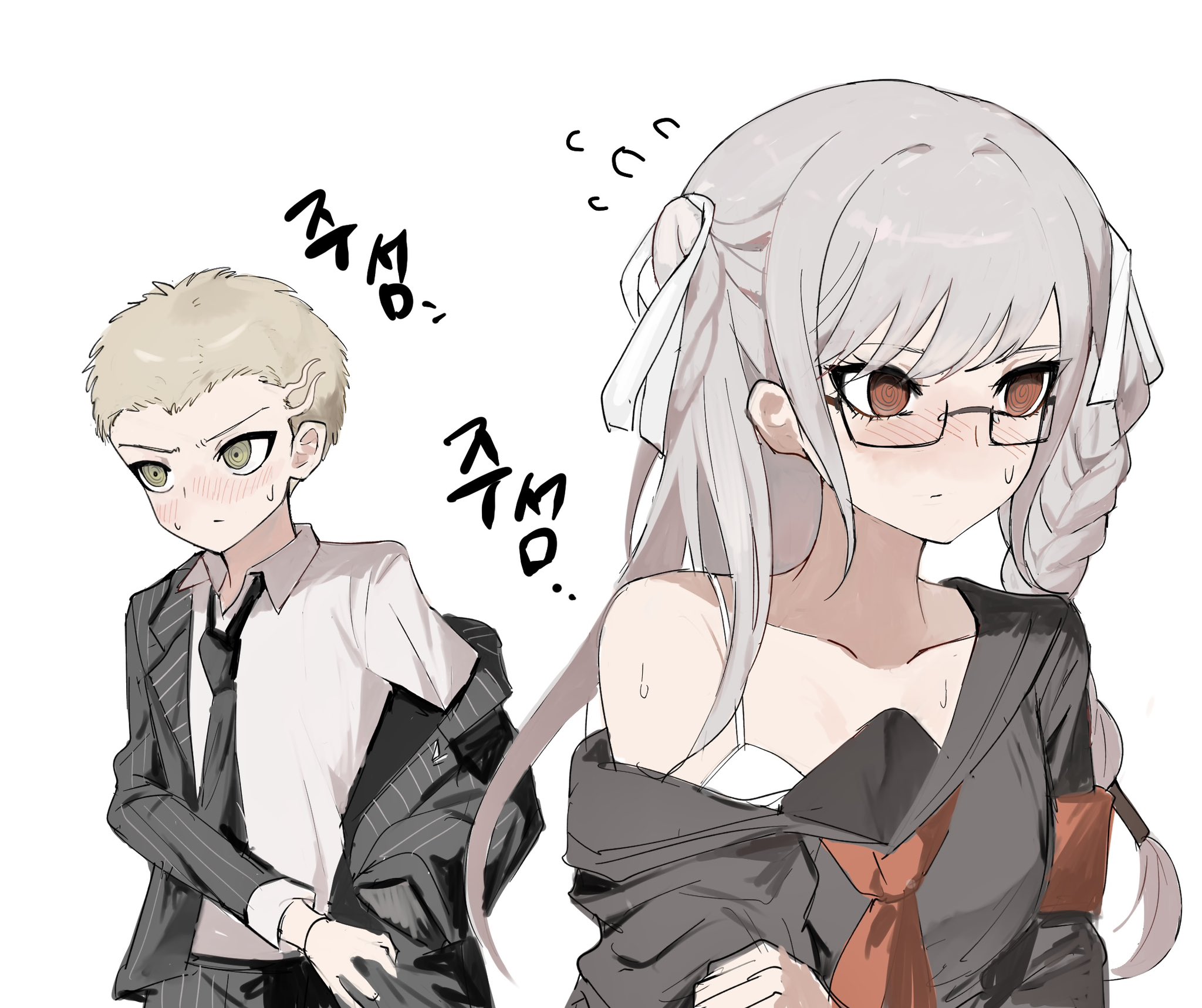 Pekoyama Peko And Kuzuryu Fuyuhiko Danganronpa And 1 More Drawn By