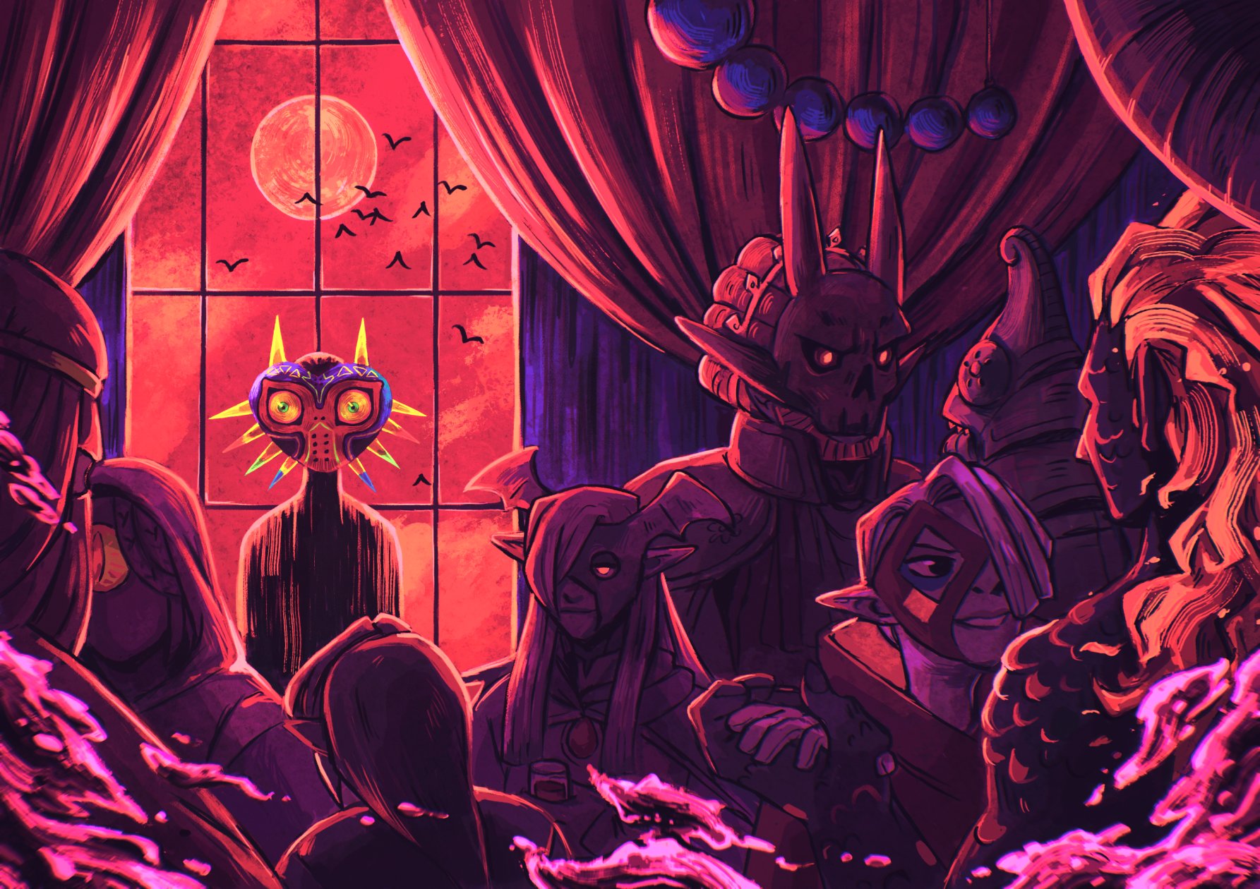 Link Ganondorf Majora Ghirahim Zant And 3 More The Legend Of Zelda And 6 More Drawn By