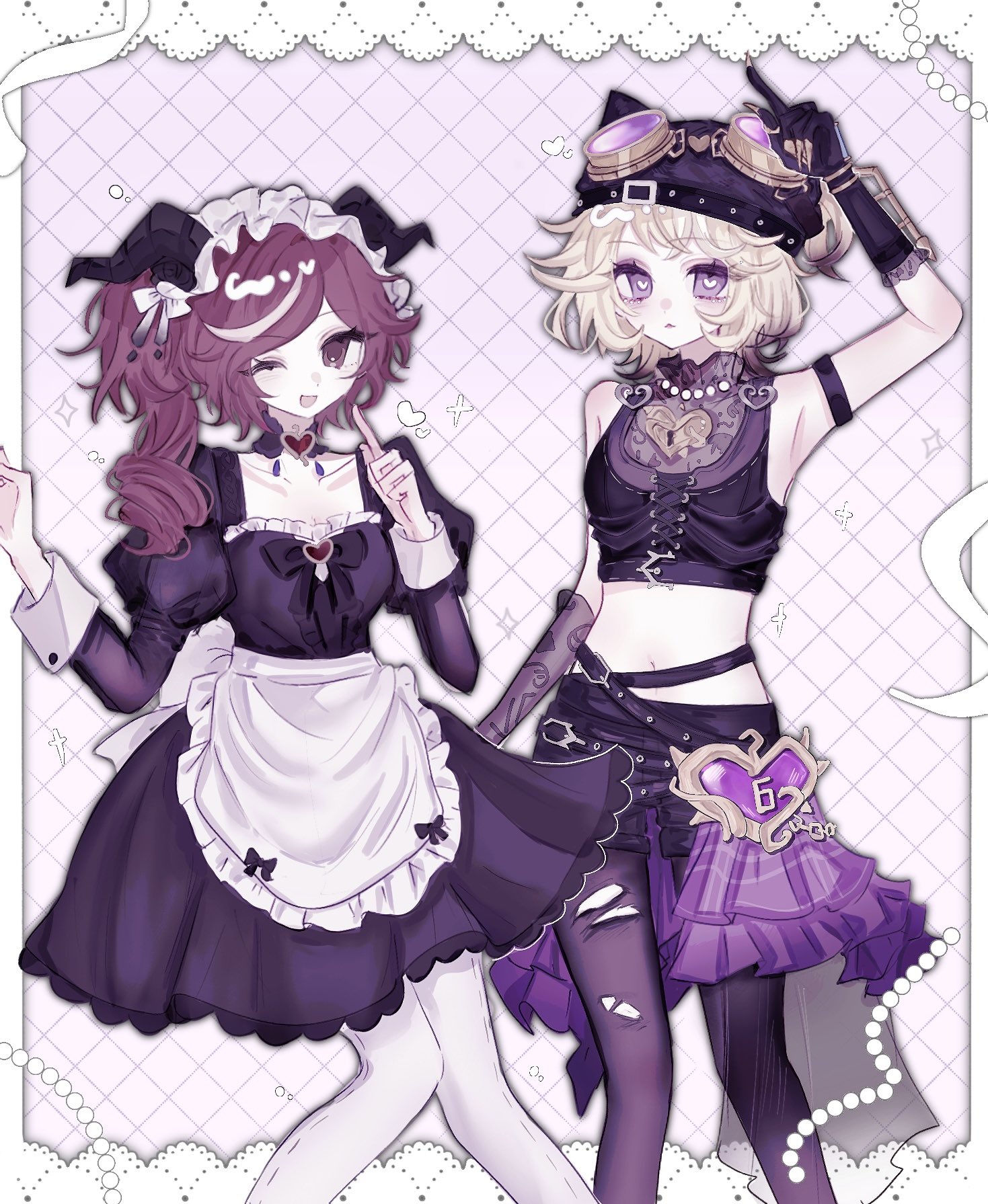 tracy reznik and fiona gilman (identity v) drawn by kakki0211 | Danbooru