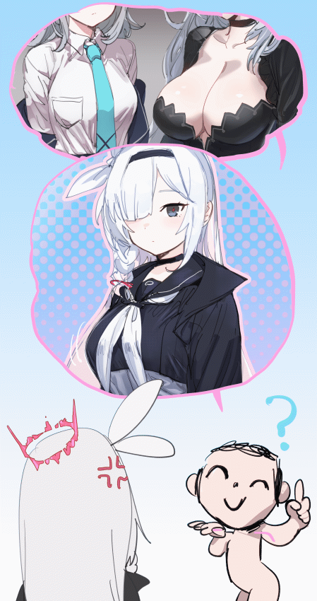 Sensei Doodle Sensei Shiroko Plana And Shiroko Terror Blue Archive Drawn By Bowbhp