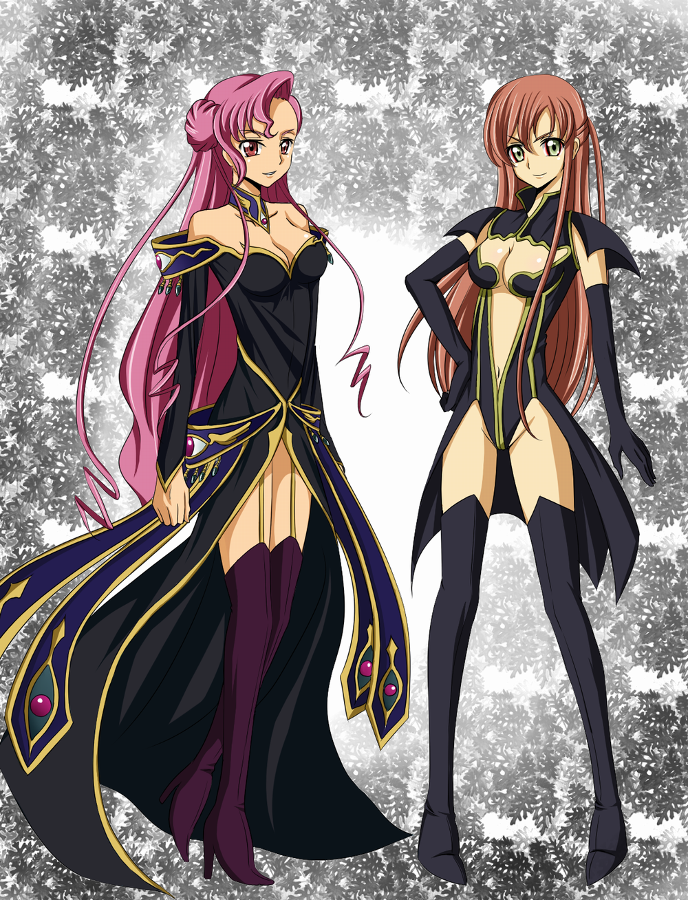 Euphemia Li Britannia And Shirley Fenette Code Geass Drawn By