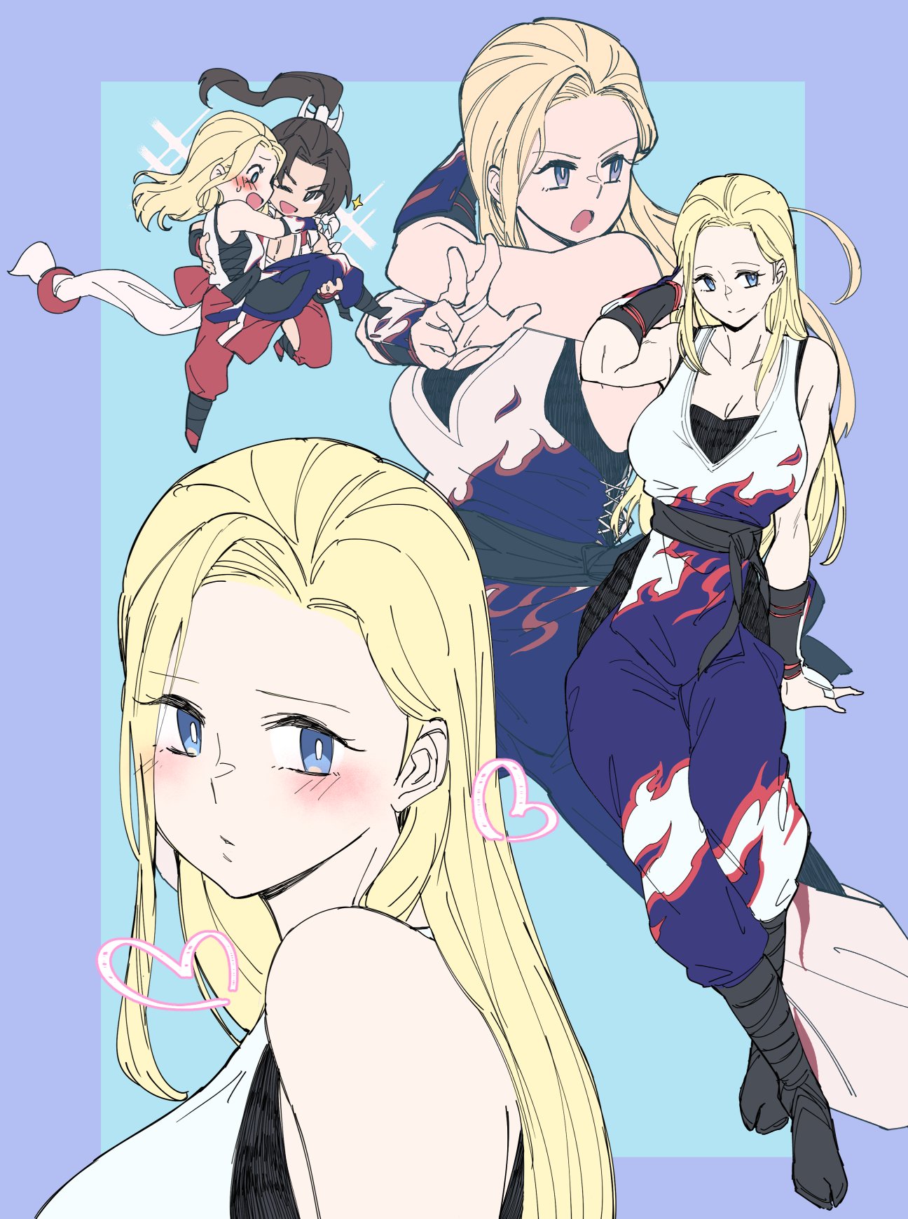 Shiranui Mai And Andy Bogard The King Of Fighters And 1 More Drawn By Apollopixiv884782