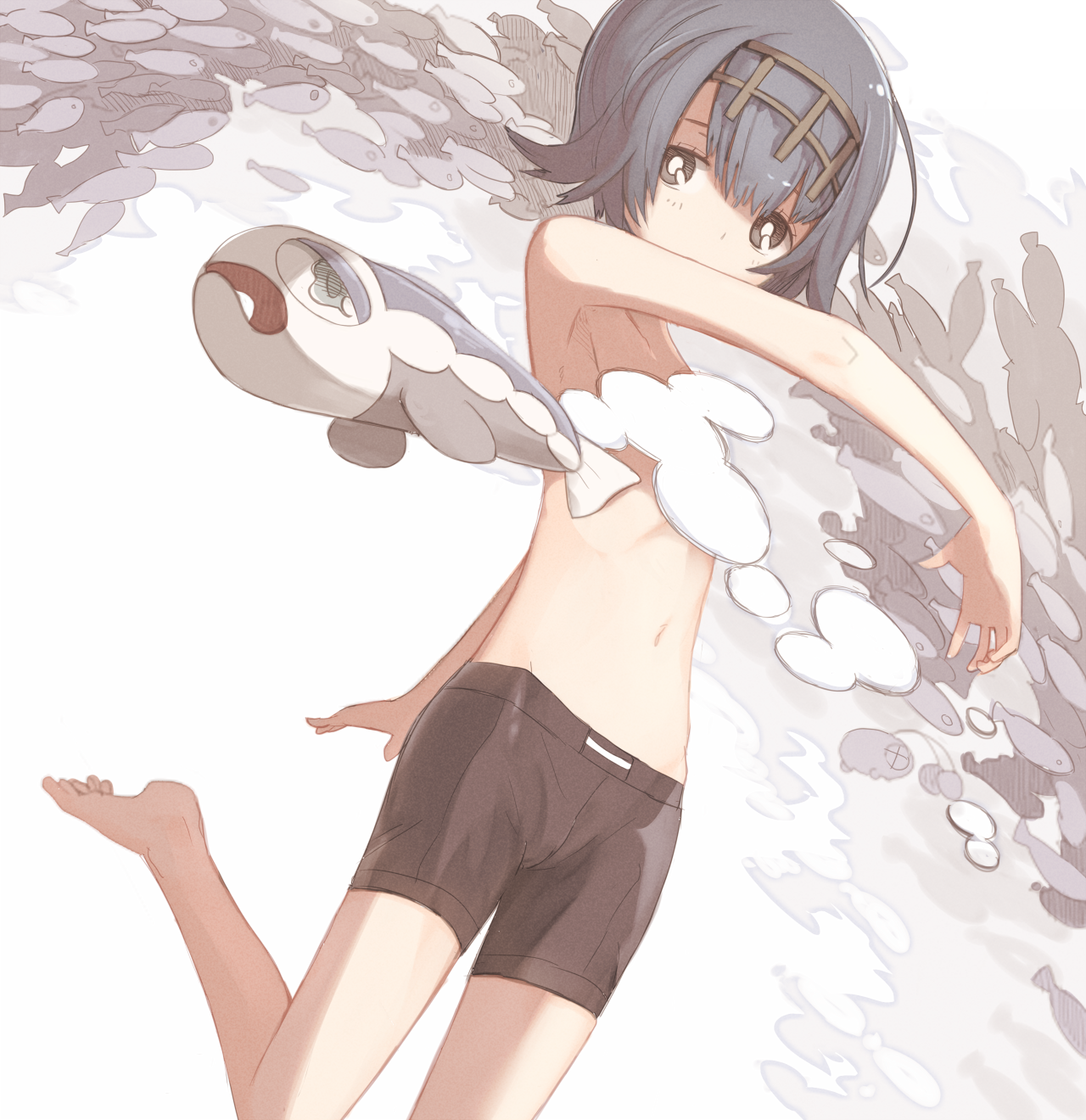 Lana Wishiwashi Wishiwashi And Wishiwashi Pokemon And 1 More Drawn By Miyakonaotsugu