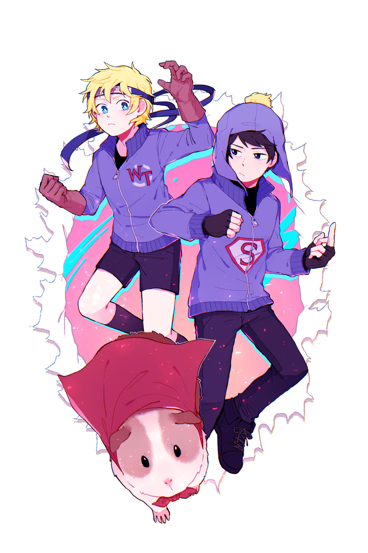 Craig Tucker Tweek Tweak Stripe Wonder Tweek And Super Craig South Park And 1 More Drawn
