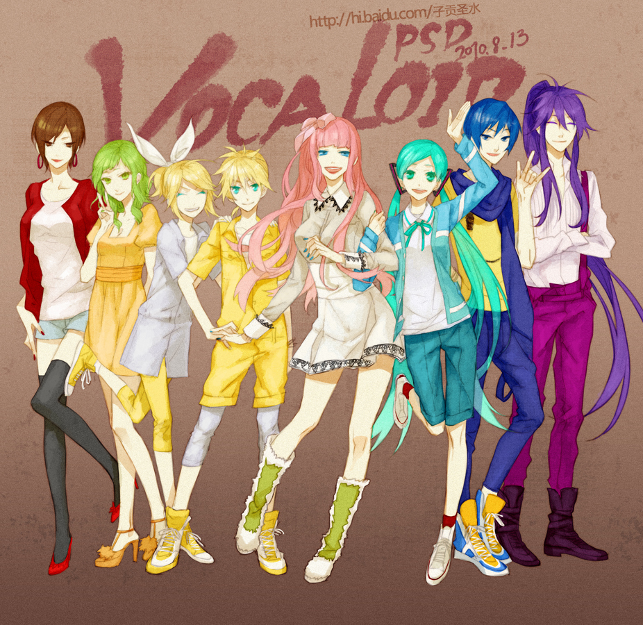 Hatsune Miku Kagamine Rin Kagamine Len Megurine Luka Kaito And 3