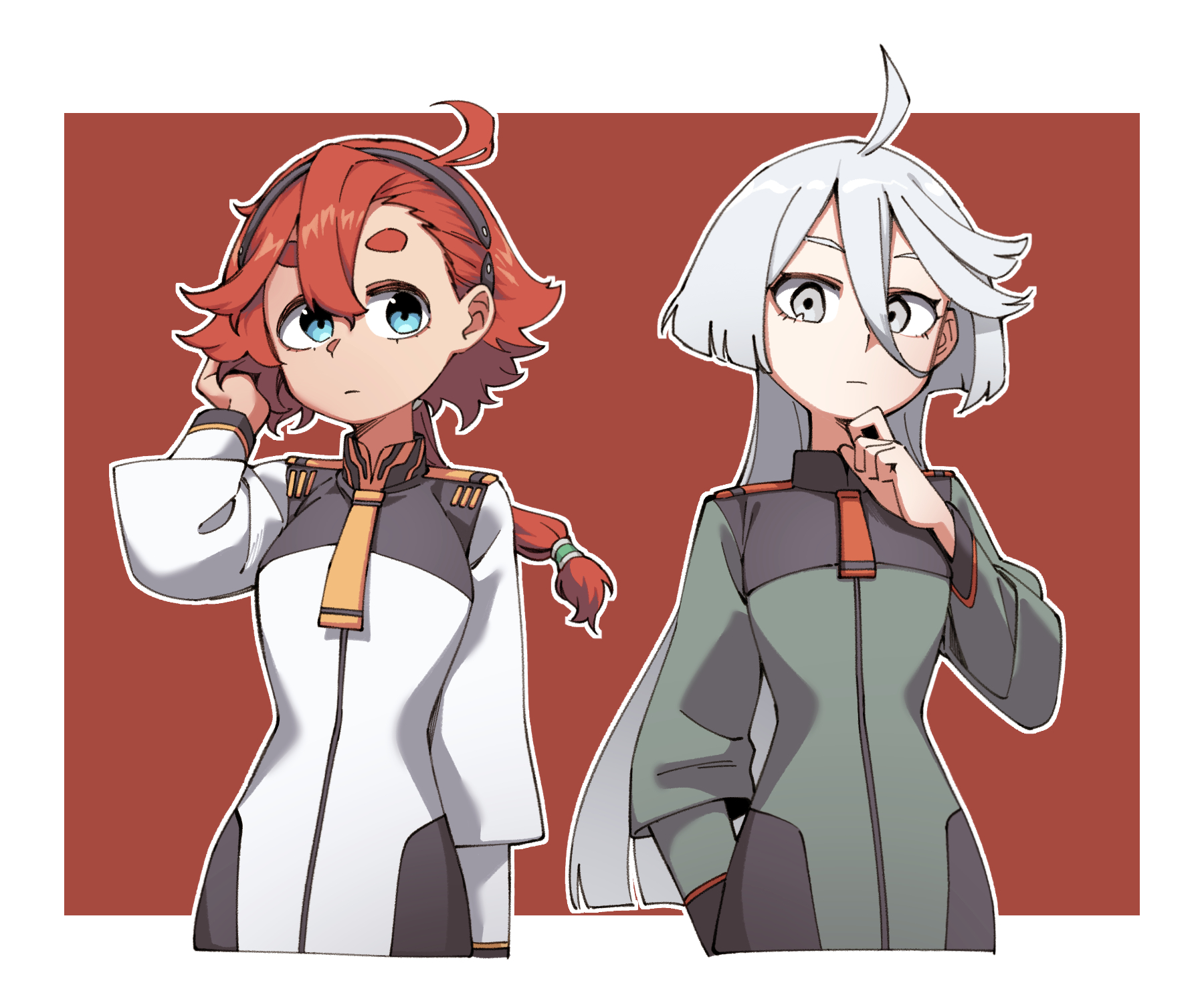 Suletta Mercury And Miorine Rembran Gundam And 1 More Drawn By