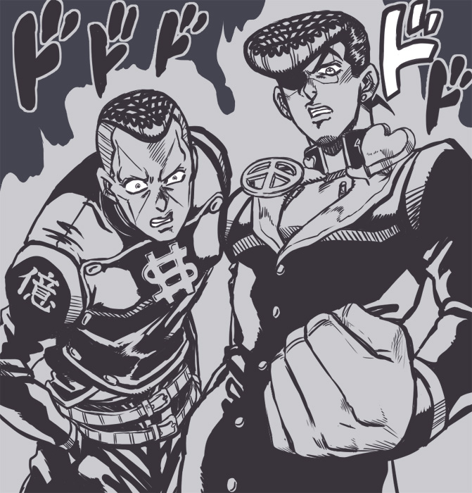 Higashikata Josuke And Nijimura Okuyasu Jojo No Kimyou Na Bouken And 1 More Drawn By Nora