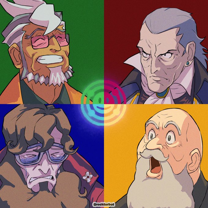 Manfred Von Karma Damon Gant The Judge And Ichiyanagi Bansai Ace Attorney And 2 More Drawn
