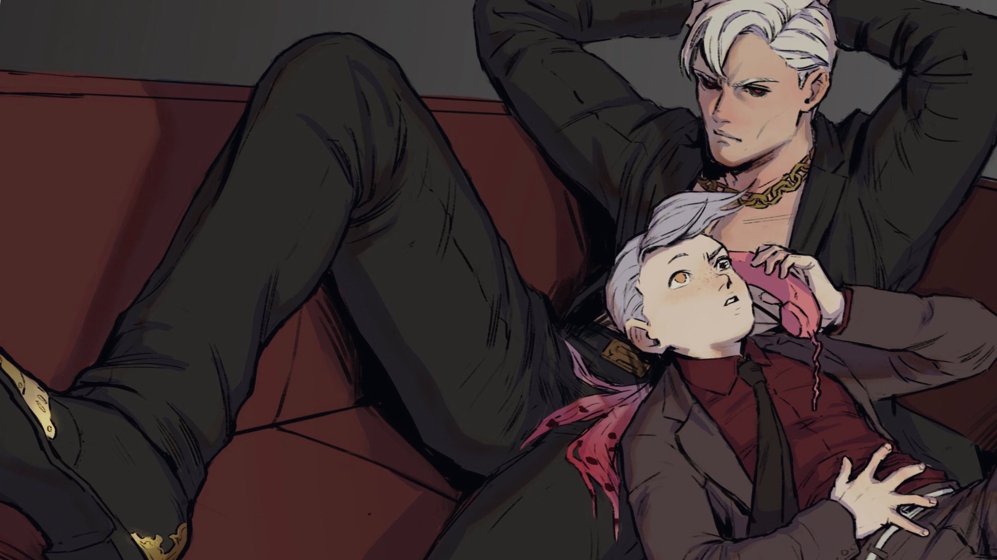 Diavolo Risotto Nero And Vinegar Doppio Jojo No Kimyou Na Bouken And 1 More Drawn By Koppe