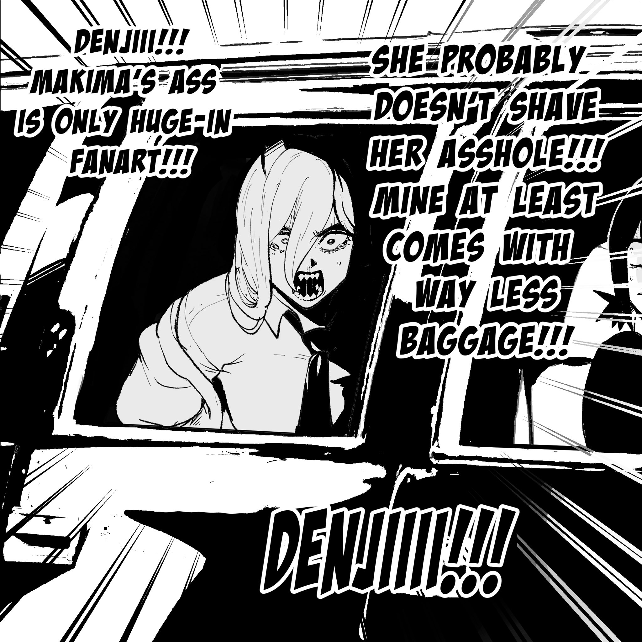 Power And Higashiyama Kobeni Chainsaw Man And 1 More Drawn By