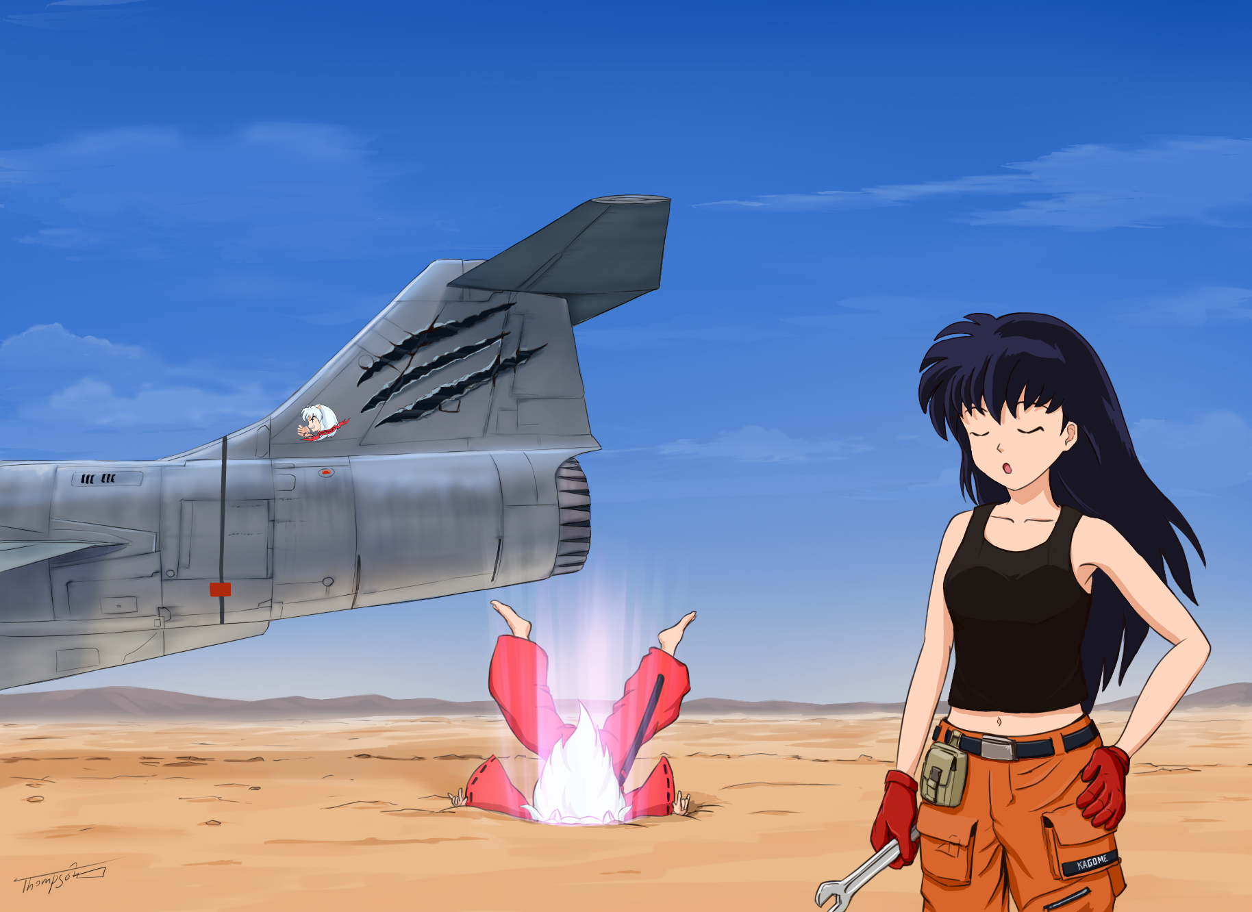 Inuyasha Higurashi Kagome Avril Mead And Yukino Satsuki Inuyasha And 2 More Drawn By
