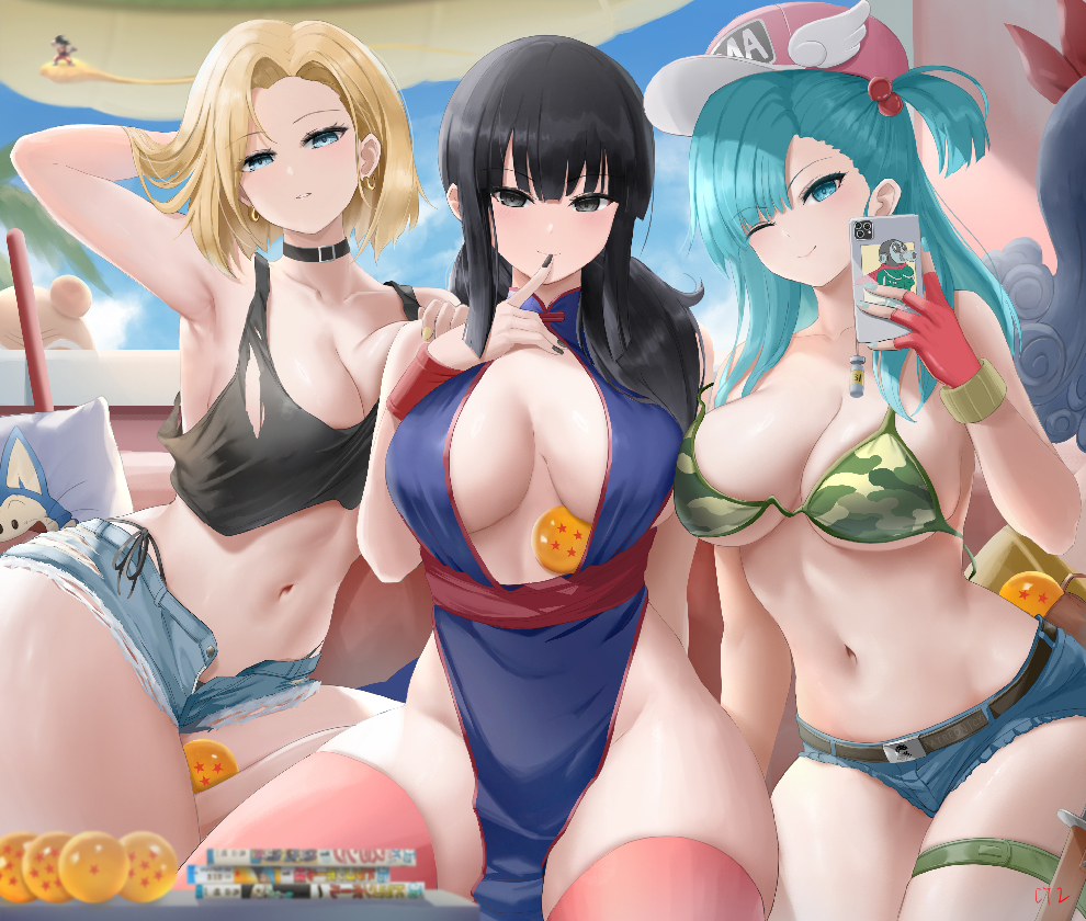 Son Goku Android 18 Bulma Chi Chi Lunch And 4 More Dragon Ball And 2 More Drawn By