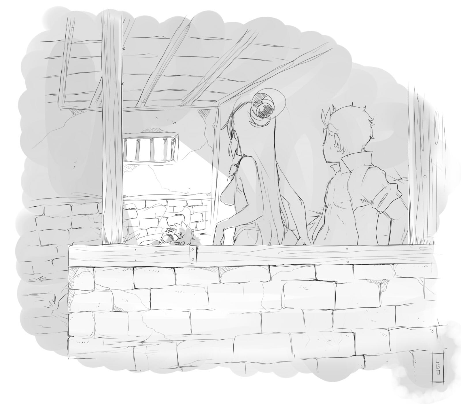 Aqua Satou Kazuma And Natsuki Subaru Rezero Kara Hajimeru Isekai Seikatsu And 1 More Drawn