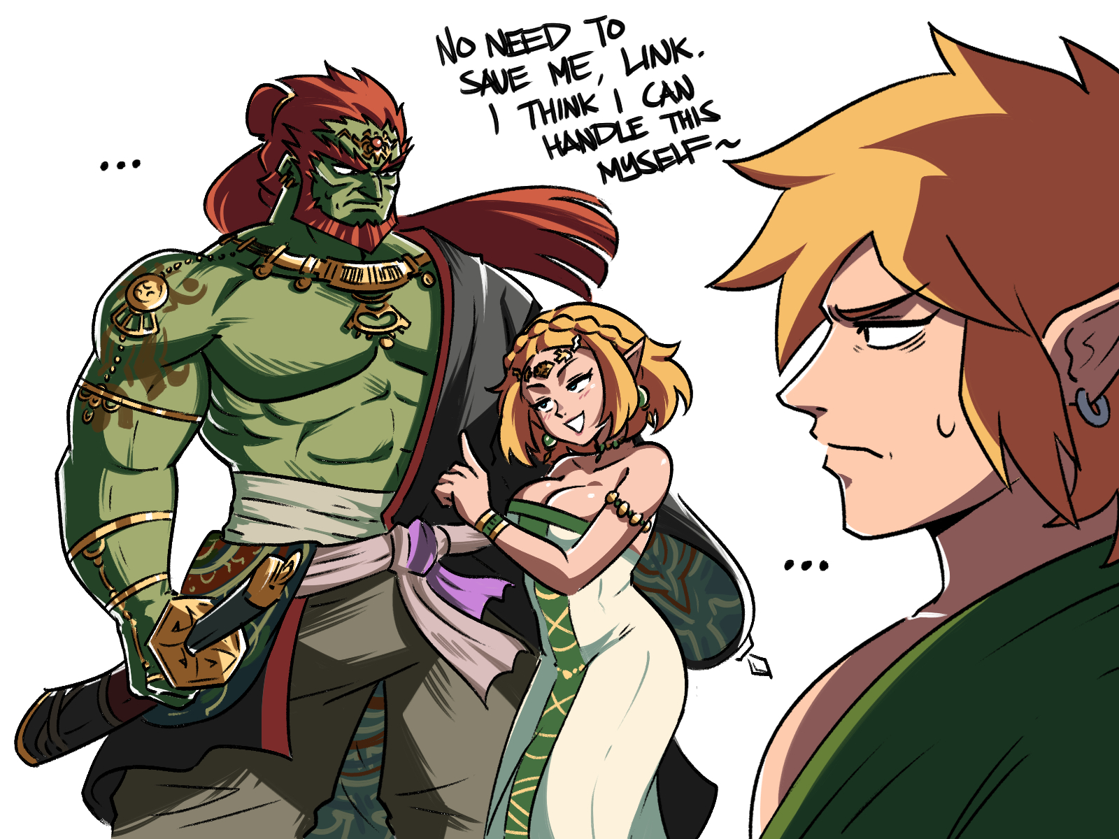 Link Princess Zelda And Ganondorf The Legend Of Zelda And 1 More