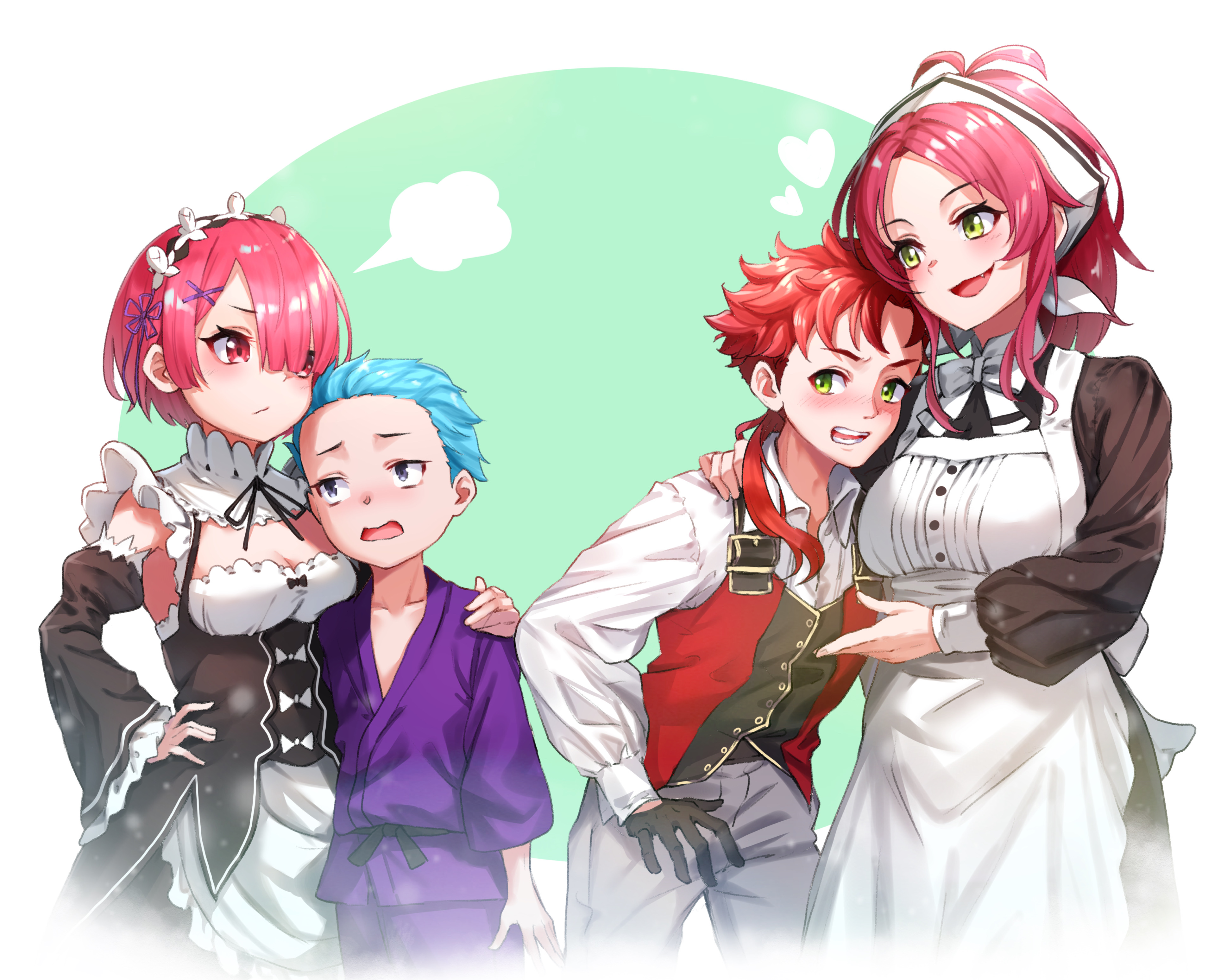 Ram Aisha Greyrat Natsuki Rigel And Ars Greyrat Rezero Kara Hajimeru Isekai Seikatsu And 1