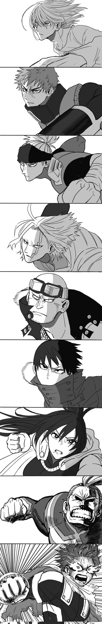 Midoriya Izuku All Might Shimura Nana Shigaraki Yoichi Lariat And