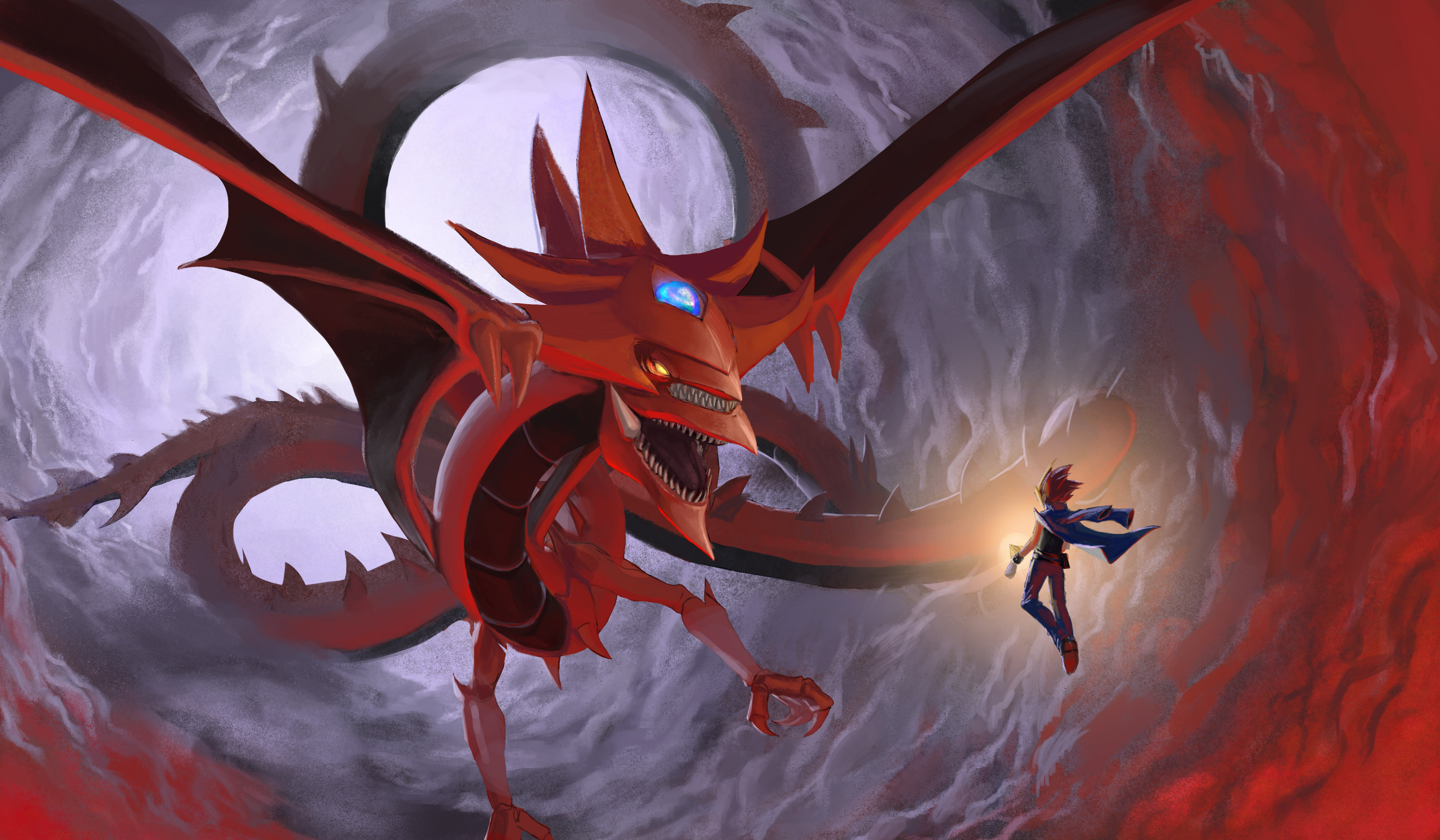Yami Yugi And Osiris The Sky Dragon Yu Gi Oh And 1 More Drawn By