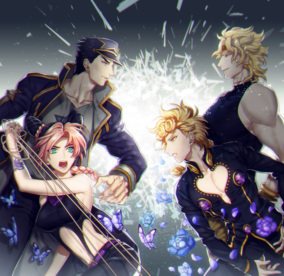 Kujo Jotaro Dio Brando Giorno Giovanna And Kujo Jolyne Jojo No Kimyou Na Bouken And 1 More