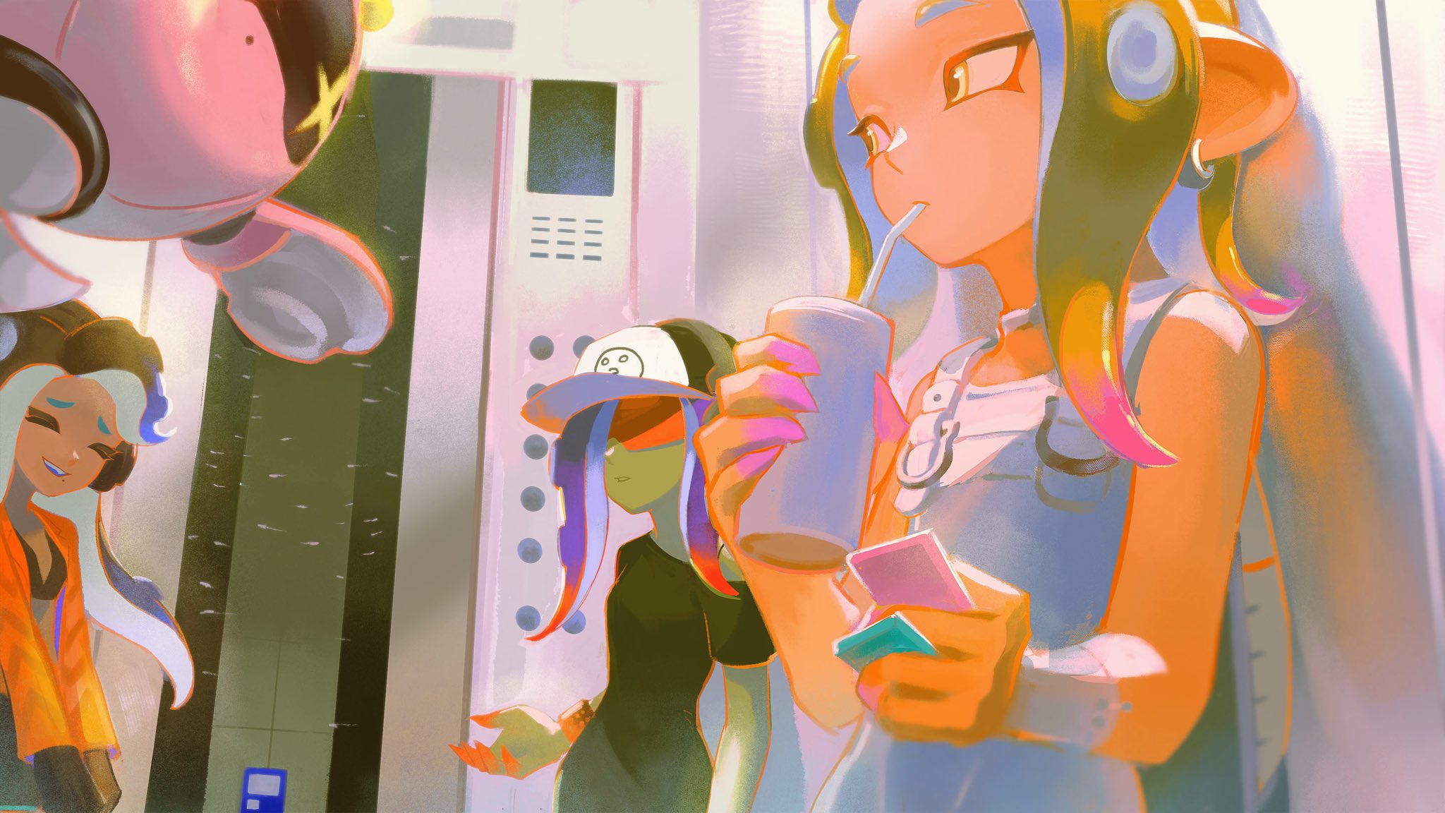 Octoling Player Character Octoling Girl Marina Agent 8 Dedf1sh And 1 More Splatoon And 2