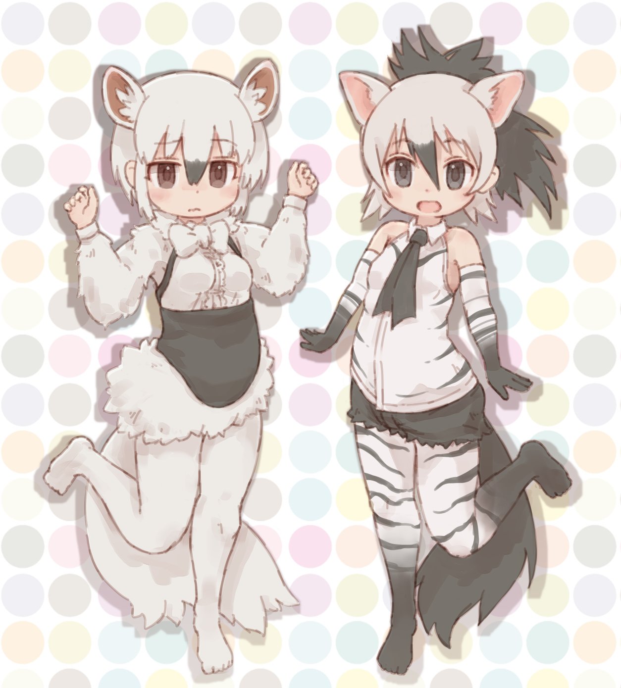 Southern Tamandua And Aardwolf Kemono Friends Drawn By Kolshica