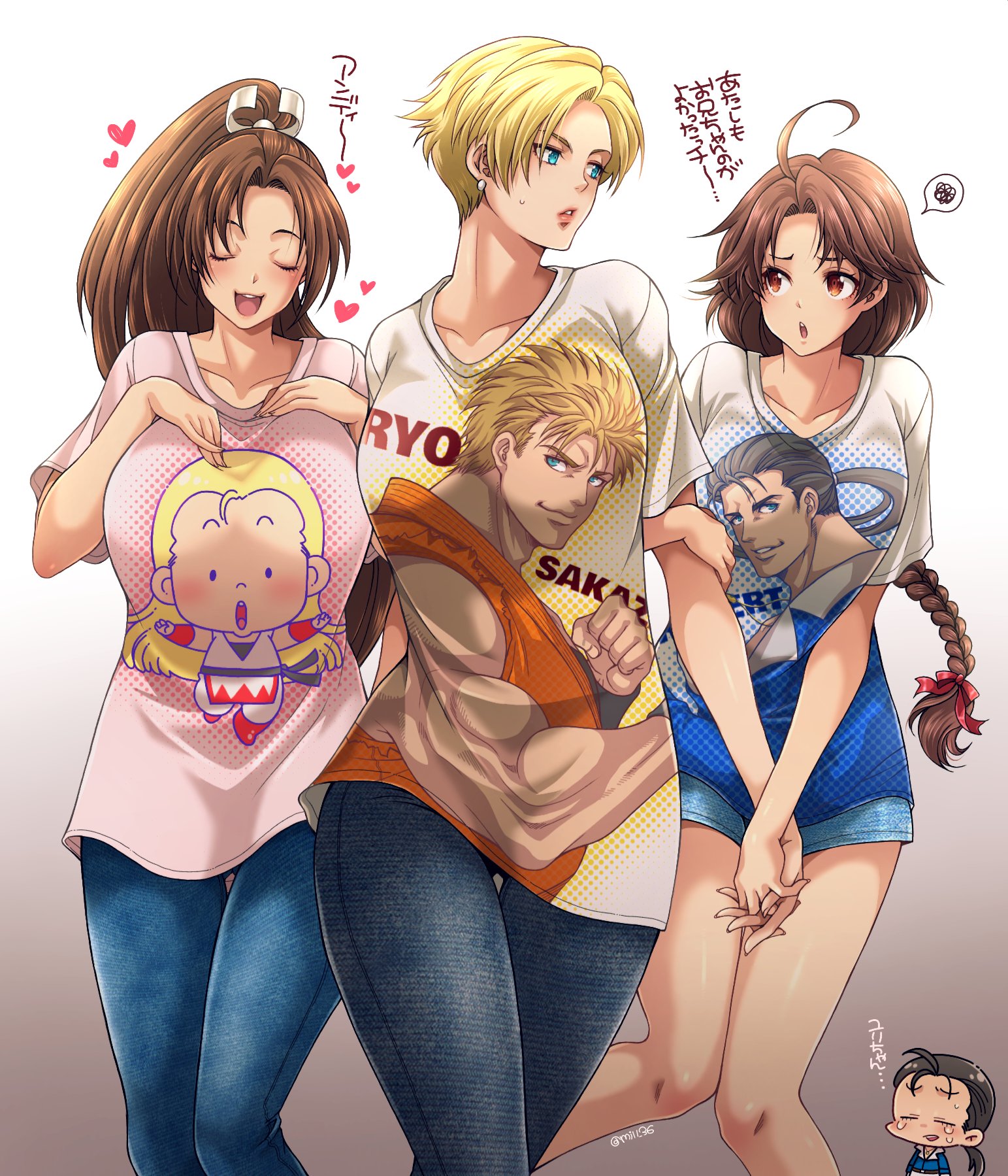 Shiranui Mai Yuri Sakazaki King Ryou Sakazaki Andy Bogard And 1 More The King Of Fighters