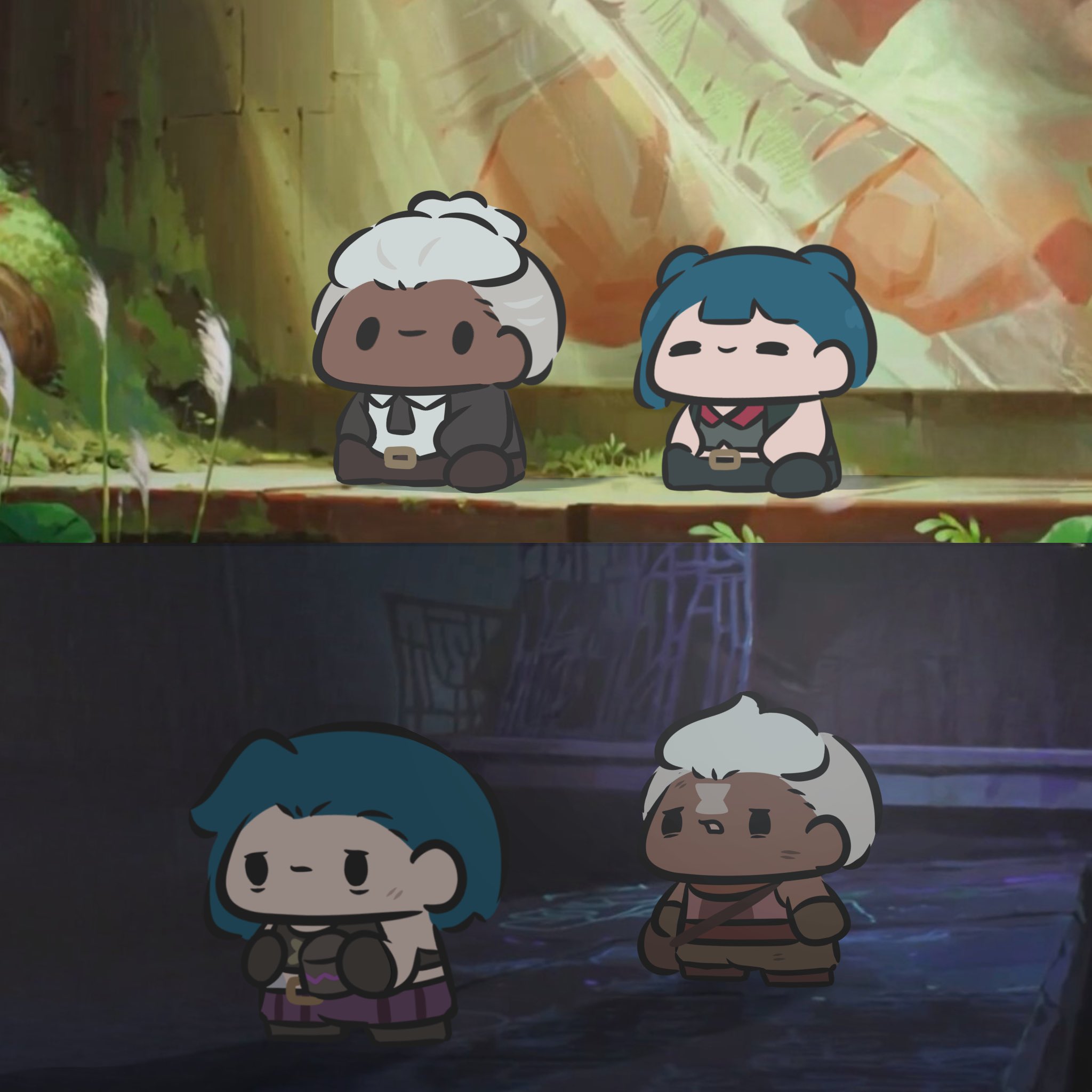 Jinx Arcane Jinx Ekko And Alternate Universe Powder League Of Legends And 1 More Drawn By