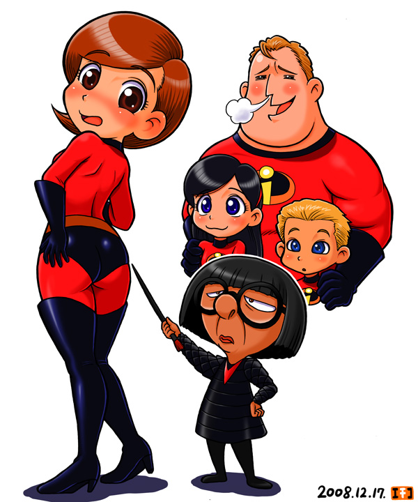 Helen Parr Elastigirl Violet Parr Mr Incredible Edna Mode And 2 More The Incredibles