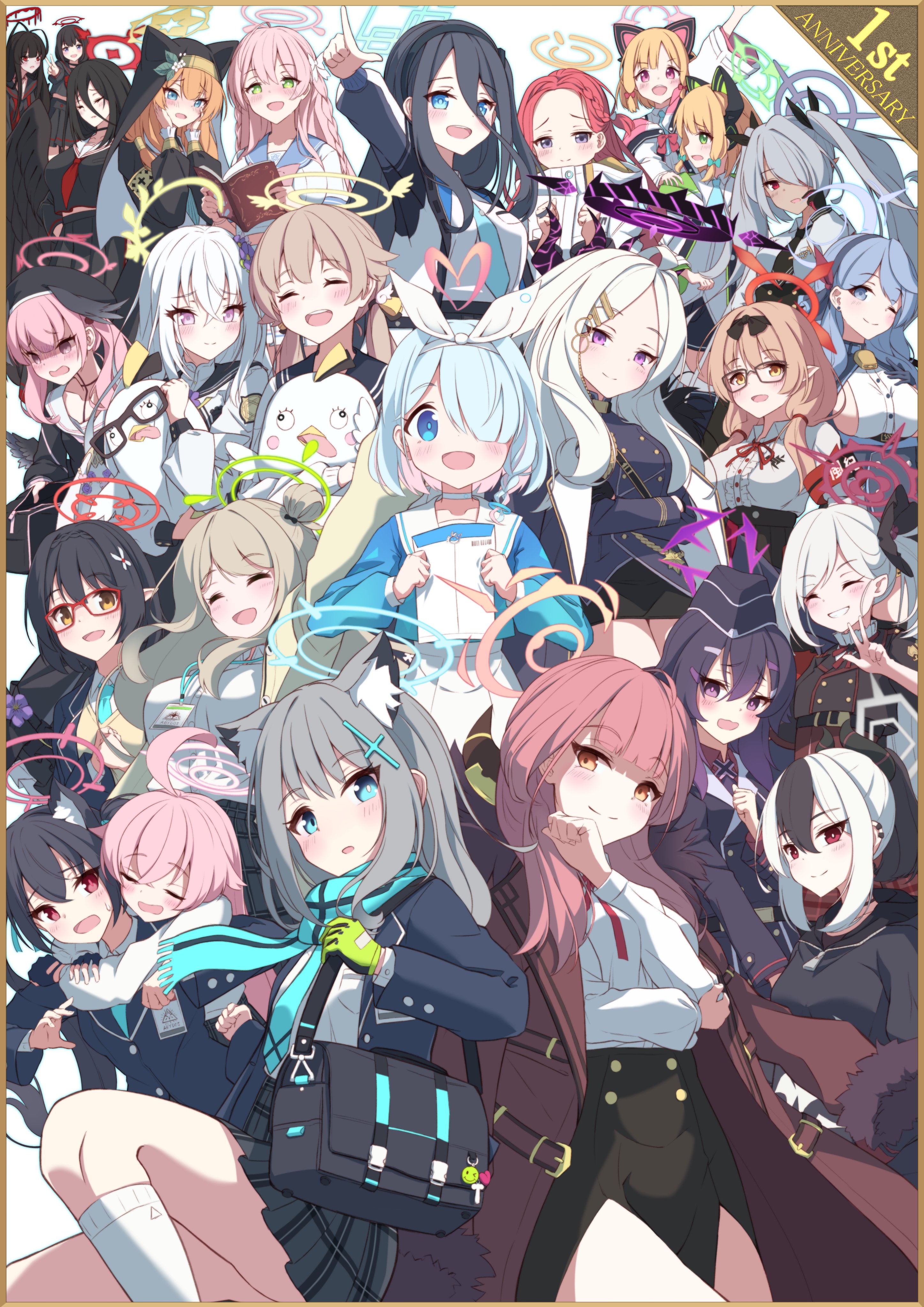 Hina Aru Shiroko Koharu Hifumi And 21 More Blue Archive Drawn By
