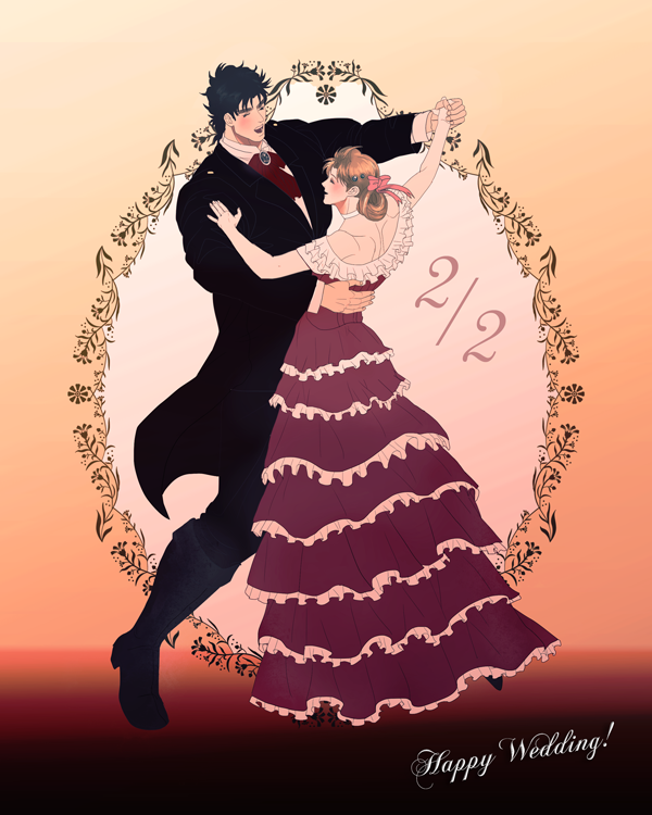 Jonathan Joestar And Erina Pendleton Jojo No Kimyou Na Bouken And 1 More Drawn By 243jel