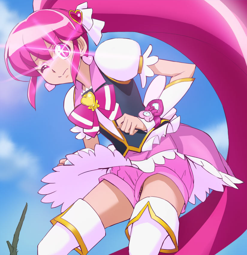 Aino Megumi And Cure Lovely Precure And 1 More Drawn By Haruyama