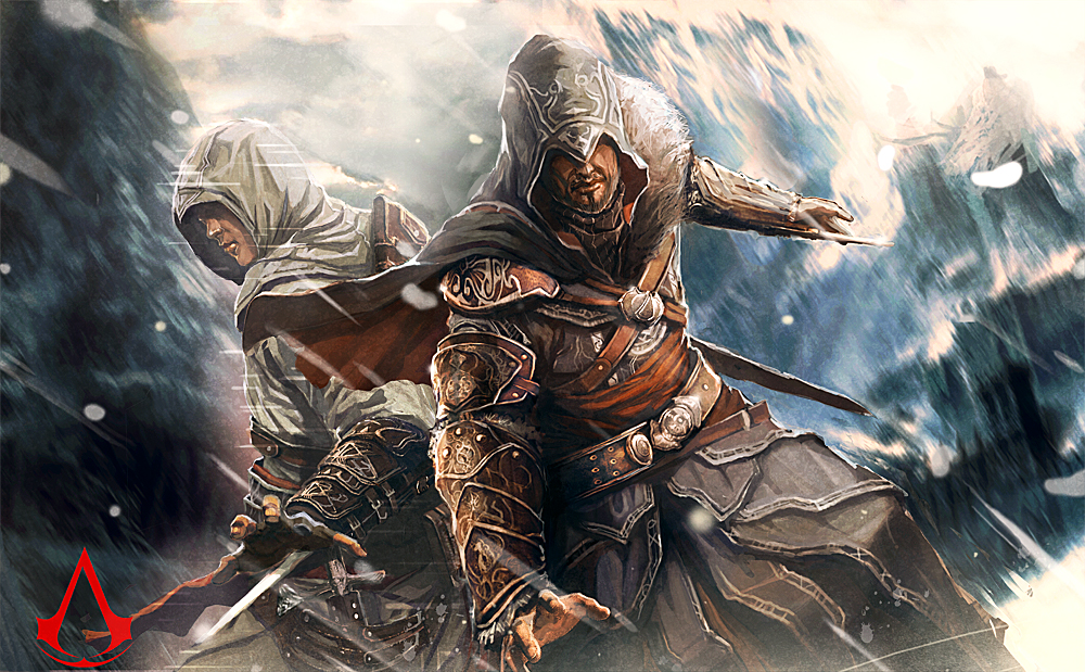 Ezio Auditore Da Firenze And Altair Ibn La Ahad Assassins Creed And 1