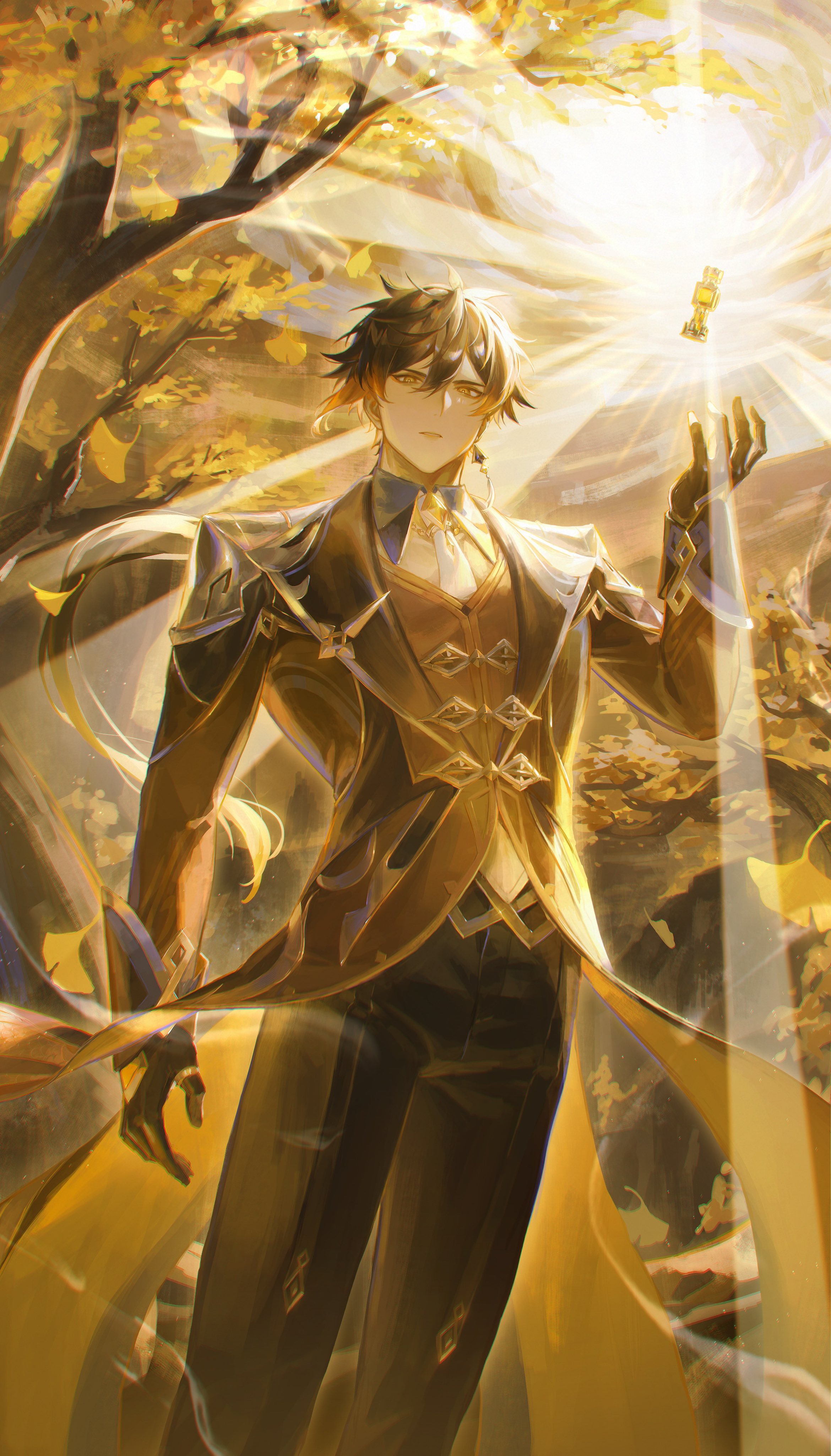 zhongli (genshin impact) drawn by matuka10101 | Danbooru