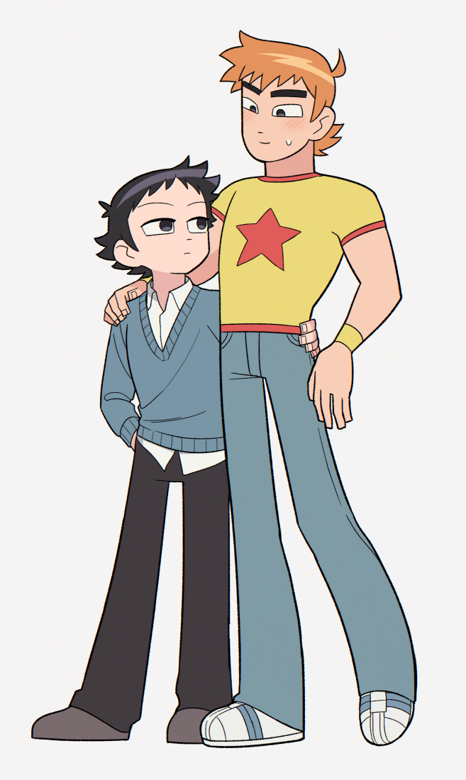 Scott Pilgrim Todd Ingram And Wallace Wells Scott Pilgrim And 1 More Drawn By Hasami