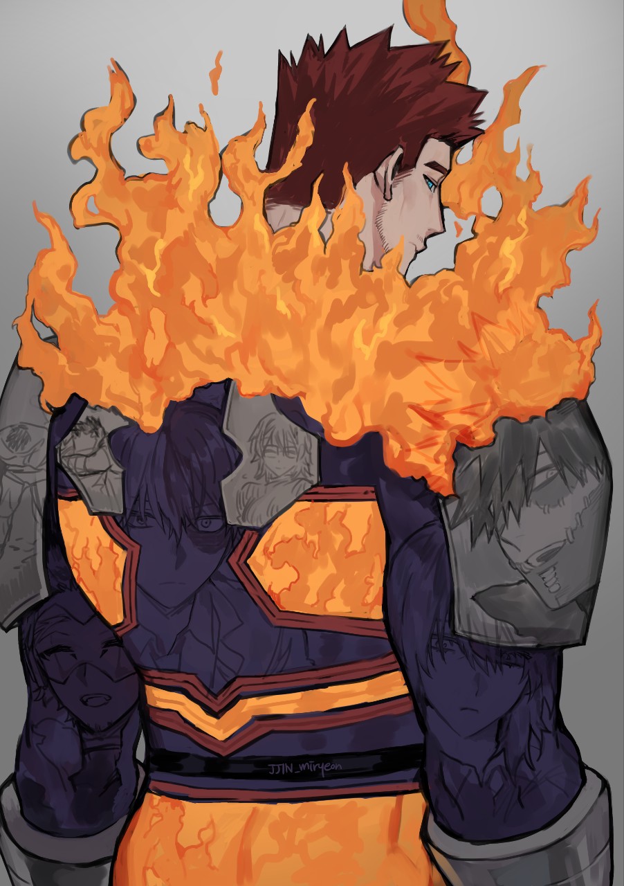 Endeavor Todoroki Shouto Hawks Dabi Todoroki Fuyumi And 1 More Boku No Hero Academia